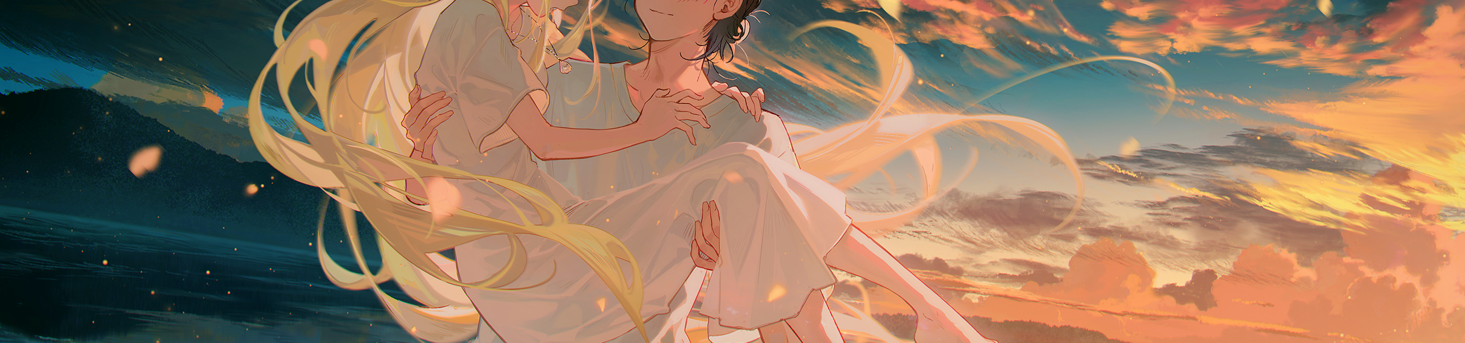 5120x1200 Resolution Shinpei Ajiro & Ushio Kofune Love Digital ...