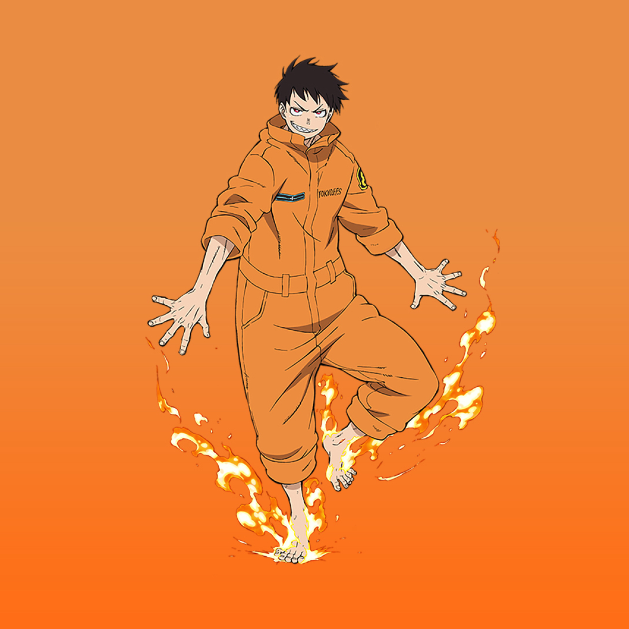 1280x1280 Resolution Shinra Kusakabe 1280x1280 Resolution Wallpaper ...