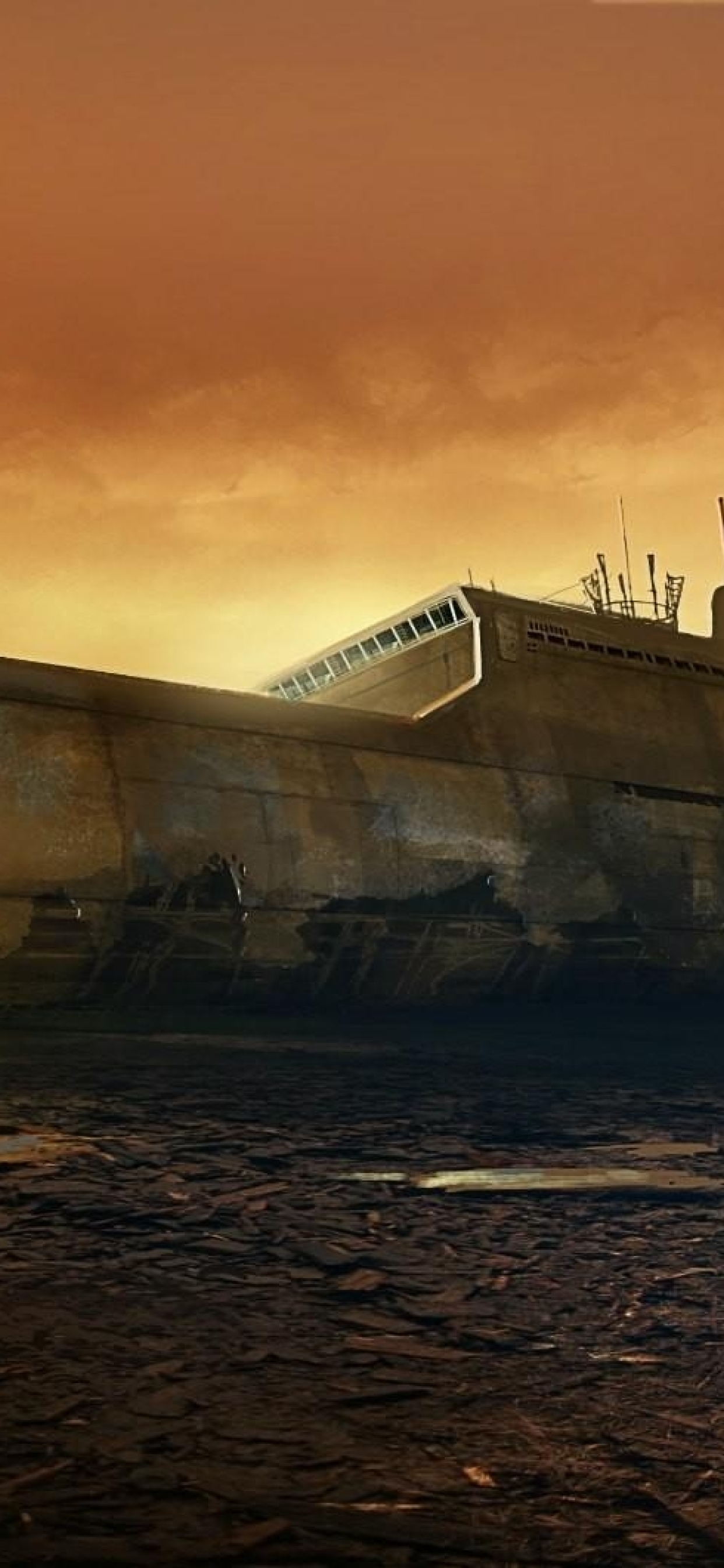 1242x2688 Resolution ship, destruction, beach Iphone XS MAX Wallpaper ...