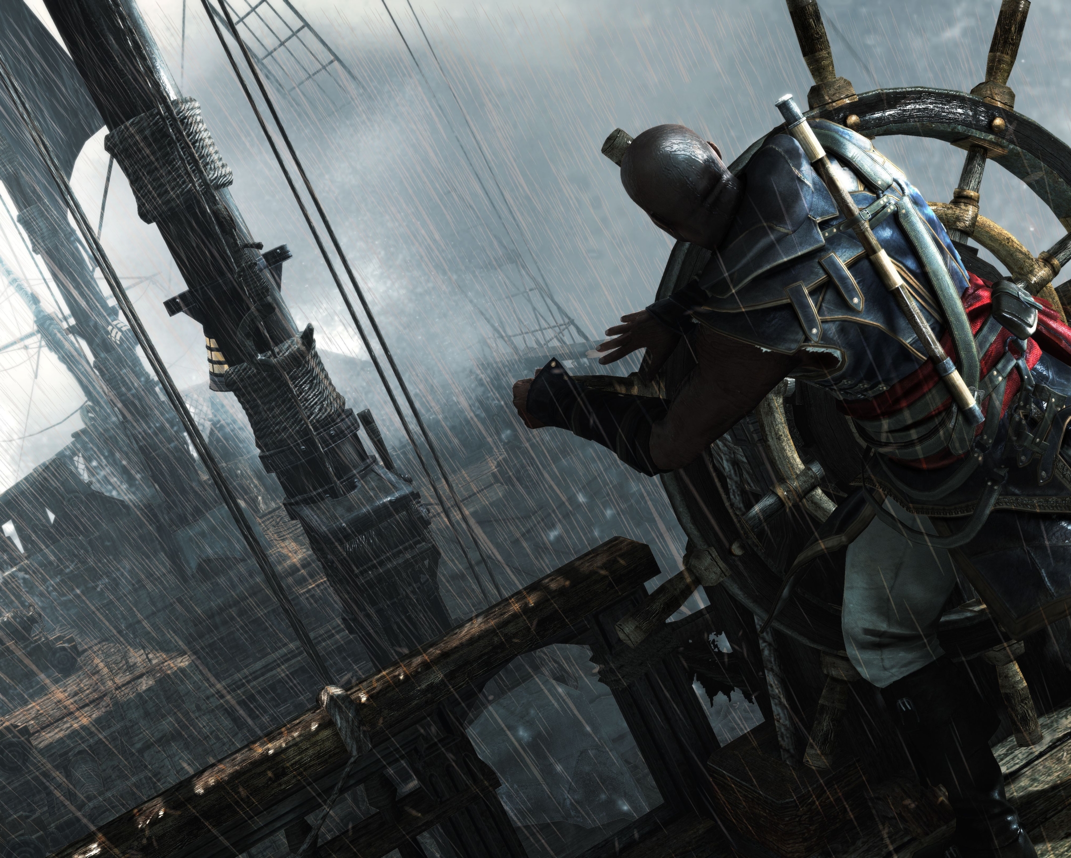 2156x1726 Resolution ship, steering wheel, storm 2156x1726 Resolution ...