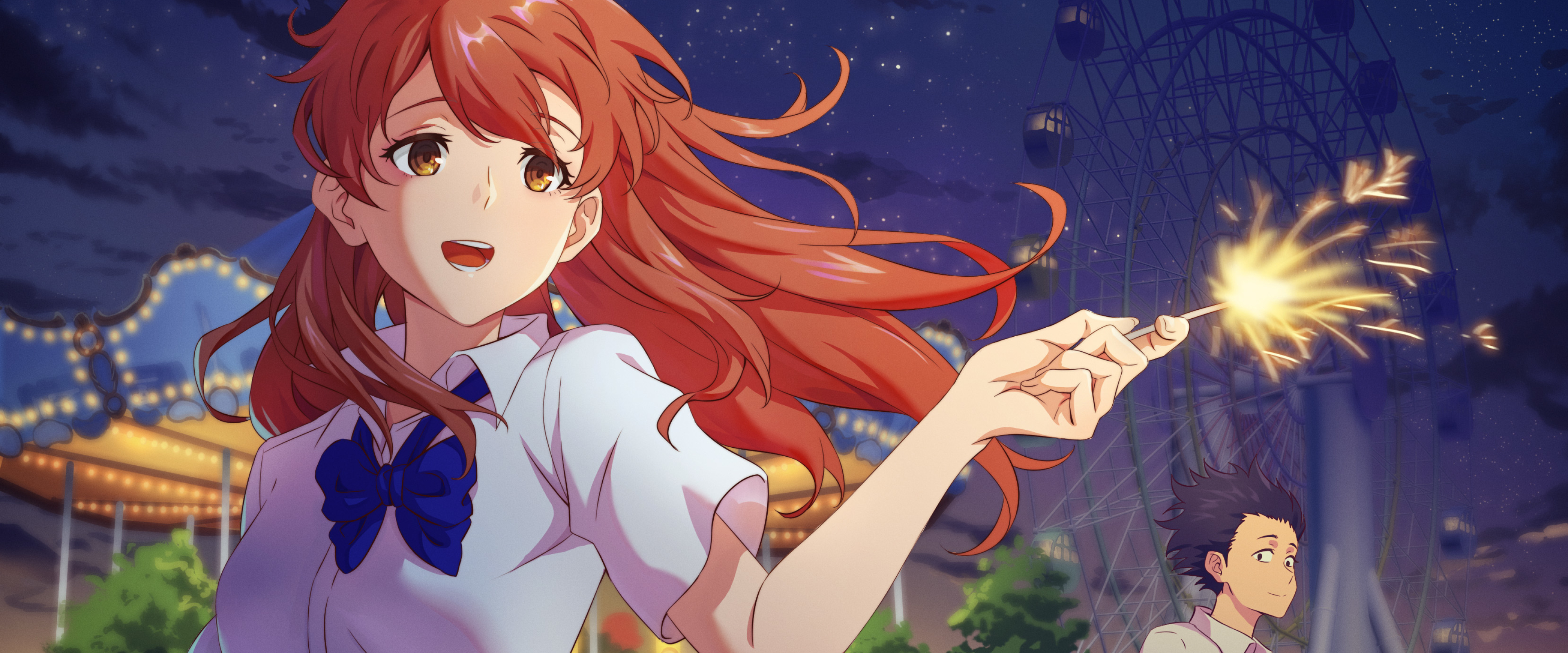 3840x1600 Resolution Shouko Nishimiya and Shouya Ishida 3840x1600 ...