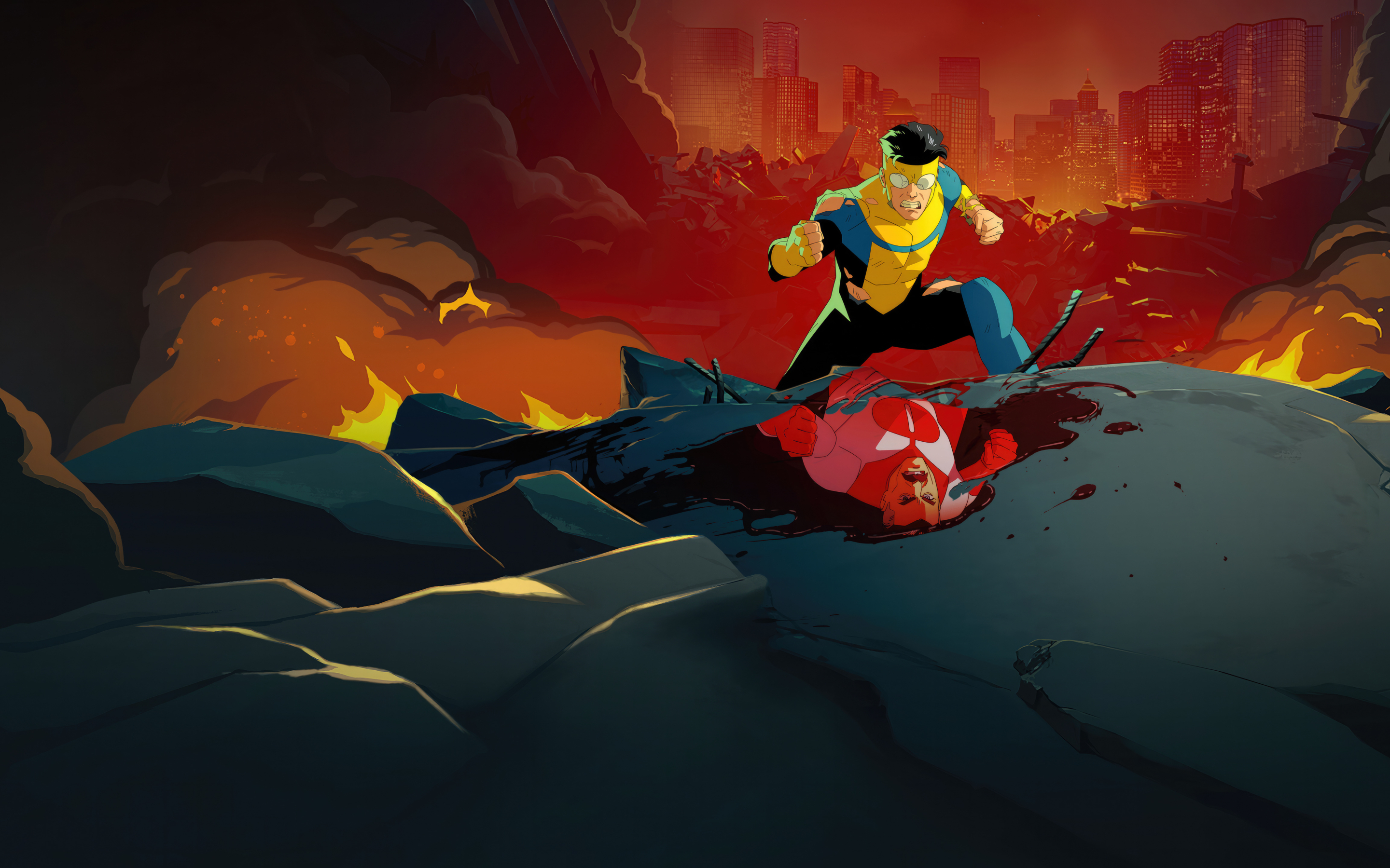 2880x1800 Resolution Show Invincible 4K Poster Macbook Pro Retina ...