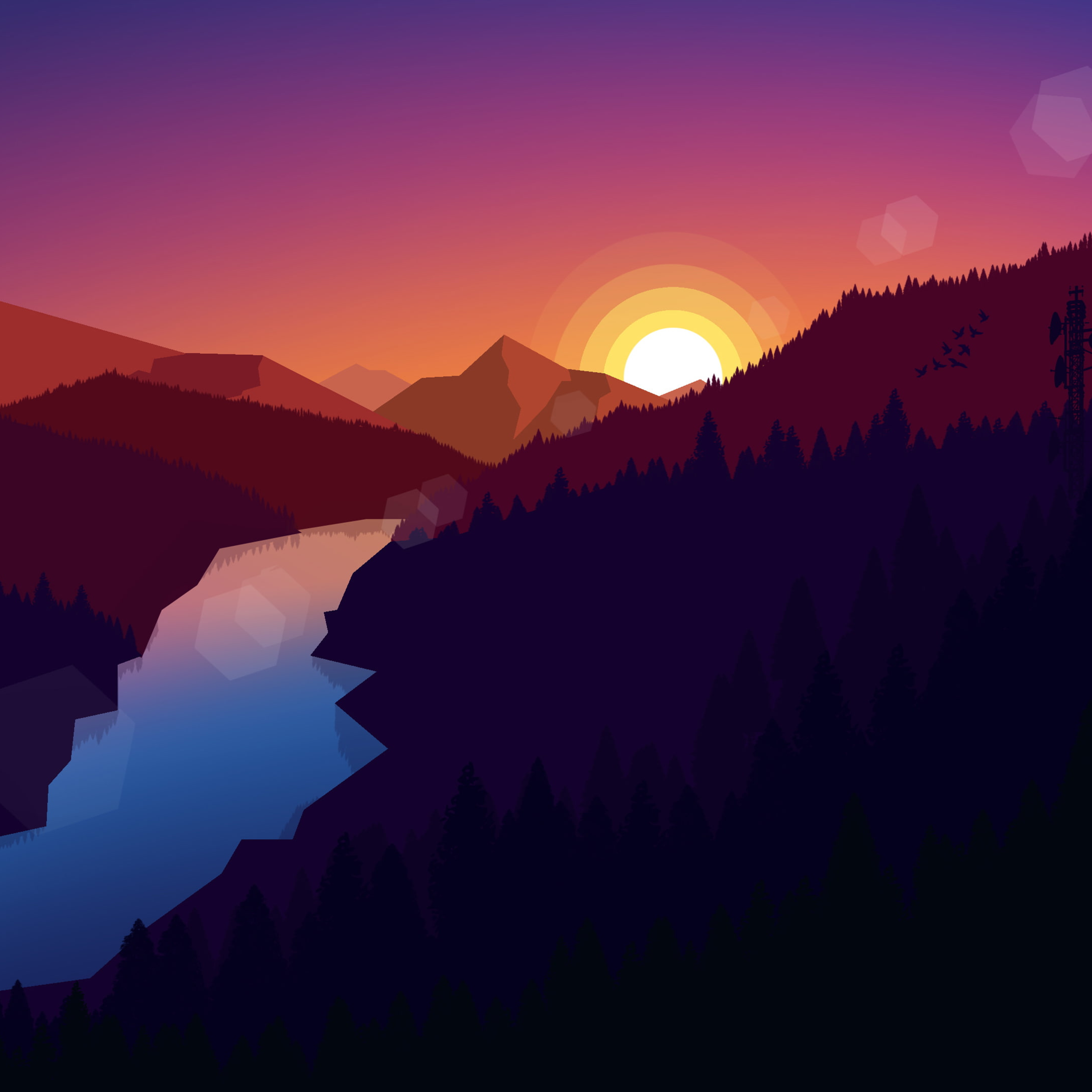 5000x5000 Simple Sunset HD Digital 5000x5000 Resolution Wallpaper, HD ...