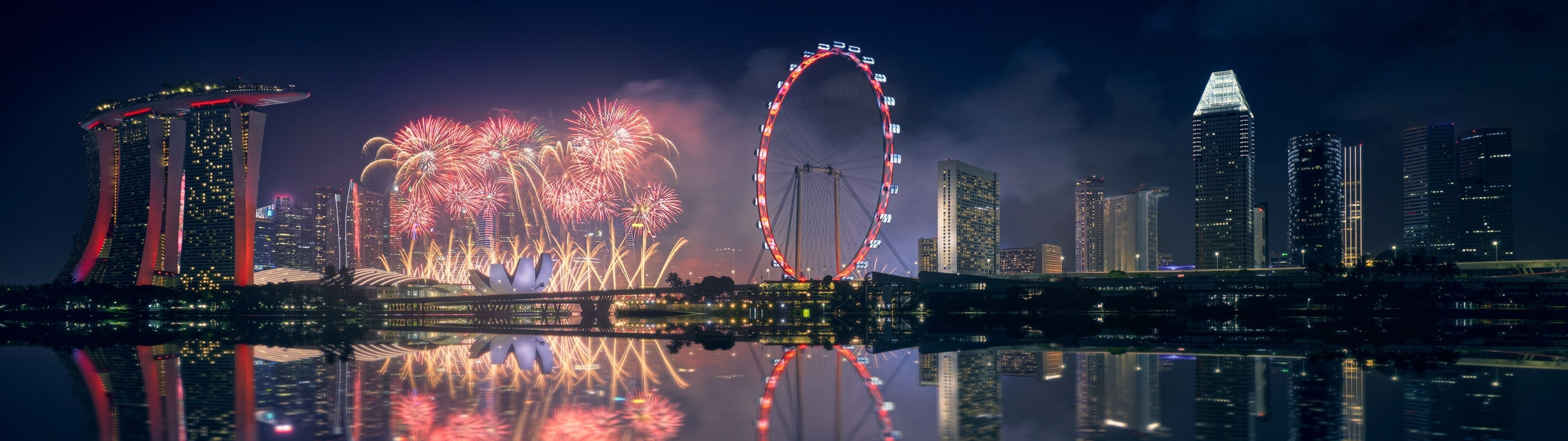 7680x2160 Resolution Singapore HD Firecrackers Photography 7680x2160 ...