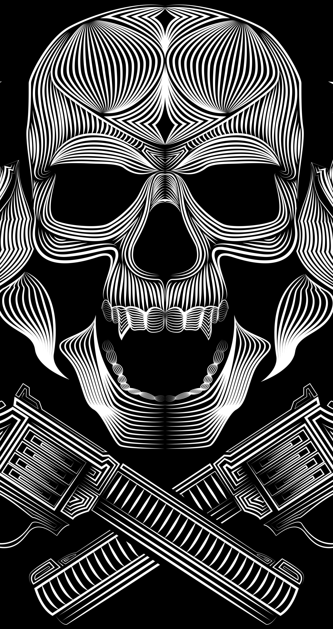 1082x2042 Skull Gangsters Vector 1082x2042 Resolution Wallpaper, HD ...