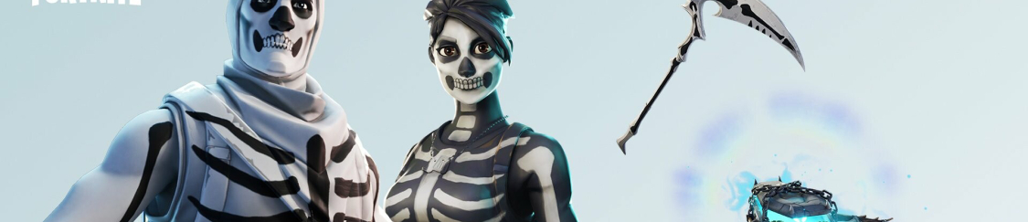 1125x243 Resolution Skull Trooper and Ghoul Trooper Fortnite 1125x243 ...