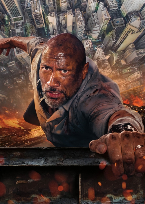 500x700 Resolution Skyscraper Dwayne Johnson 2018 Movie 500x700 ...