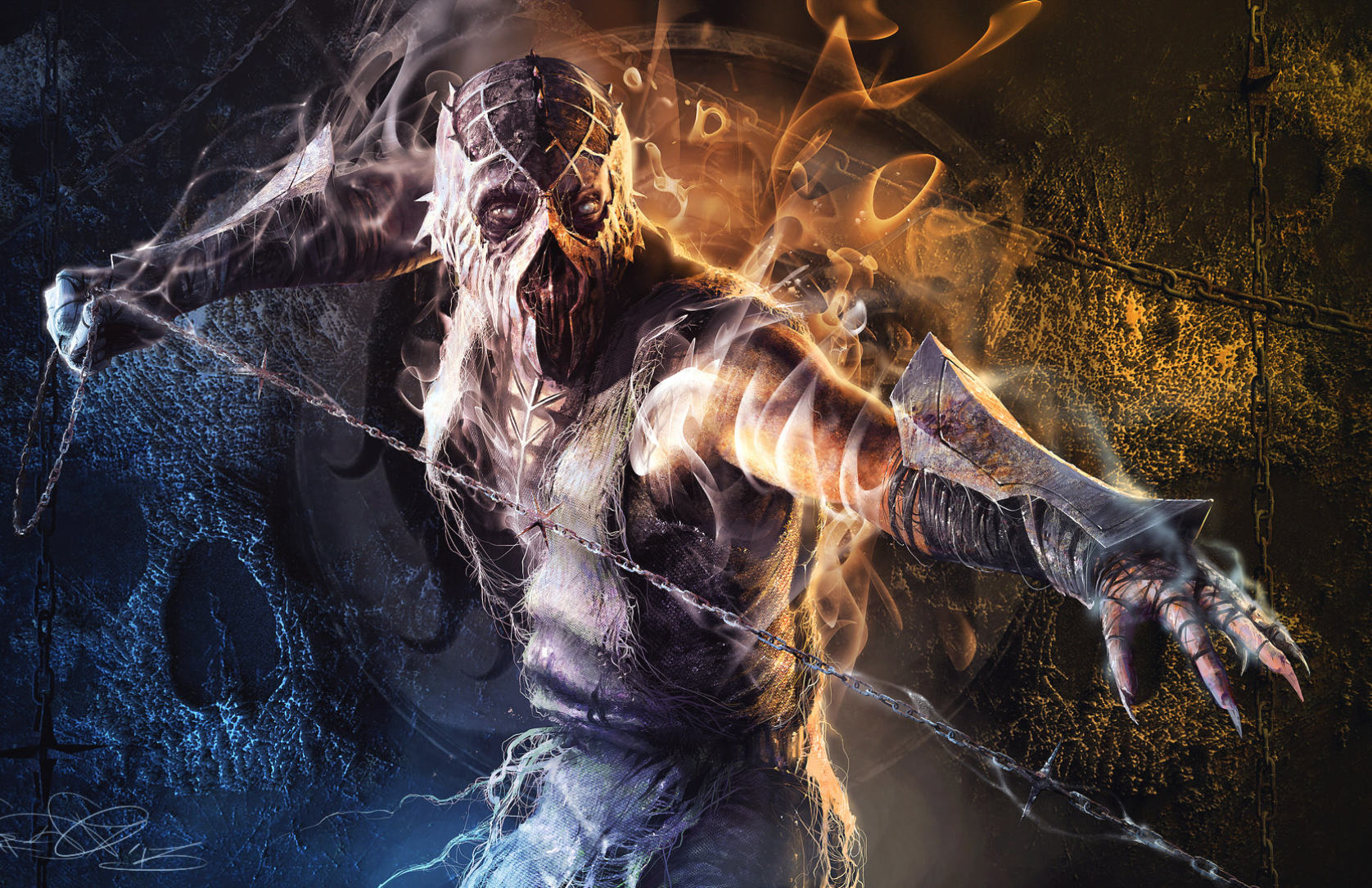 1676x1085 Resolution smoke, characters, mortal kombat 1676x1085 ...