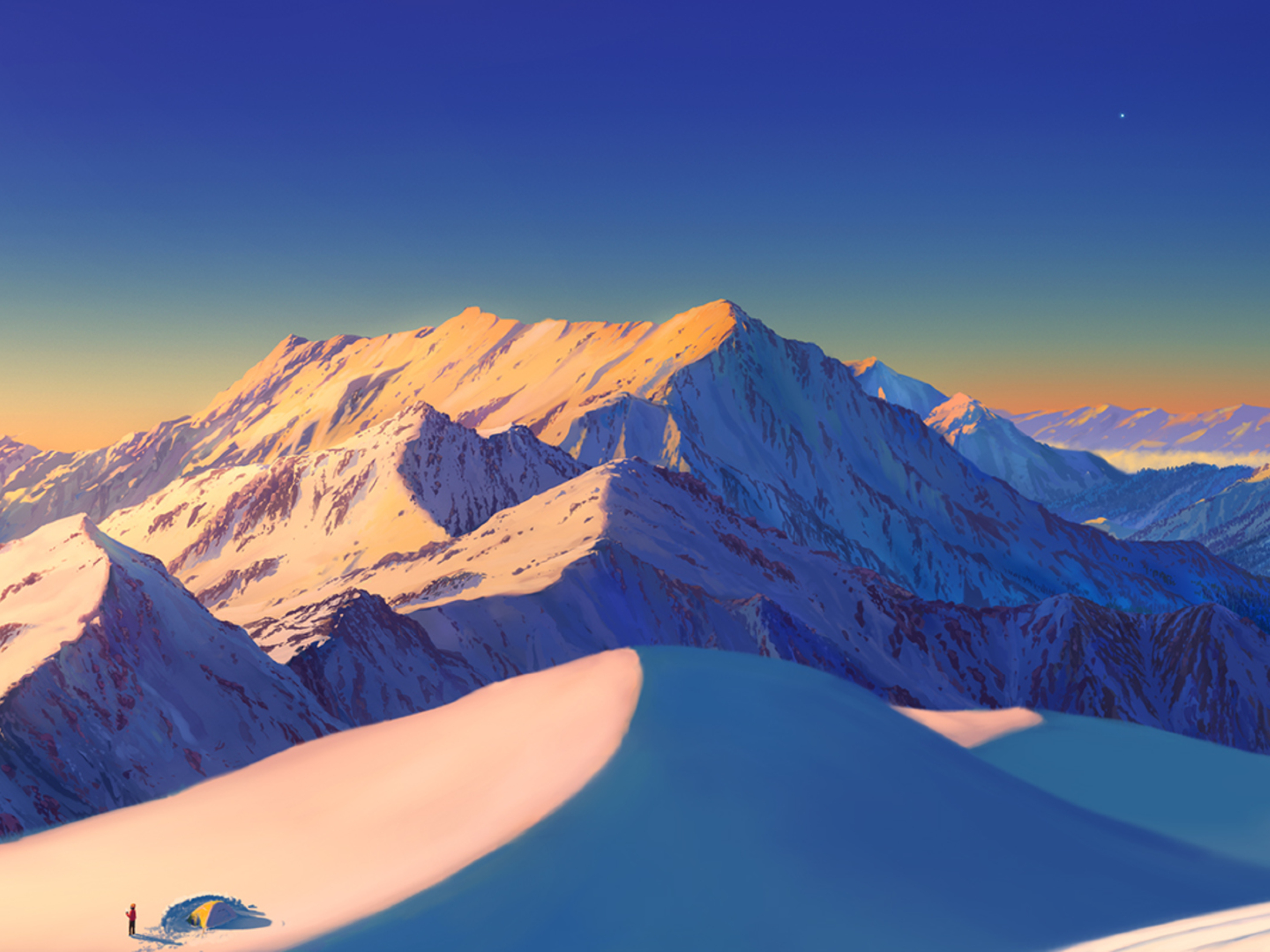 4000x3000 Resolution Snowy Mountains 4000x3000 Resolution Wallpaper ...