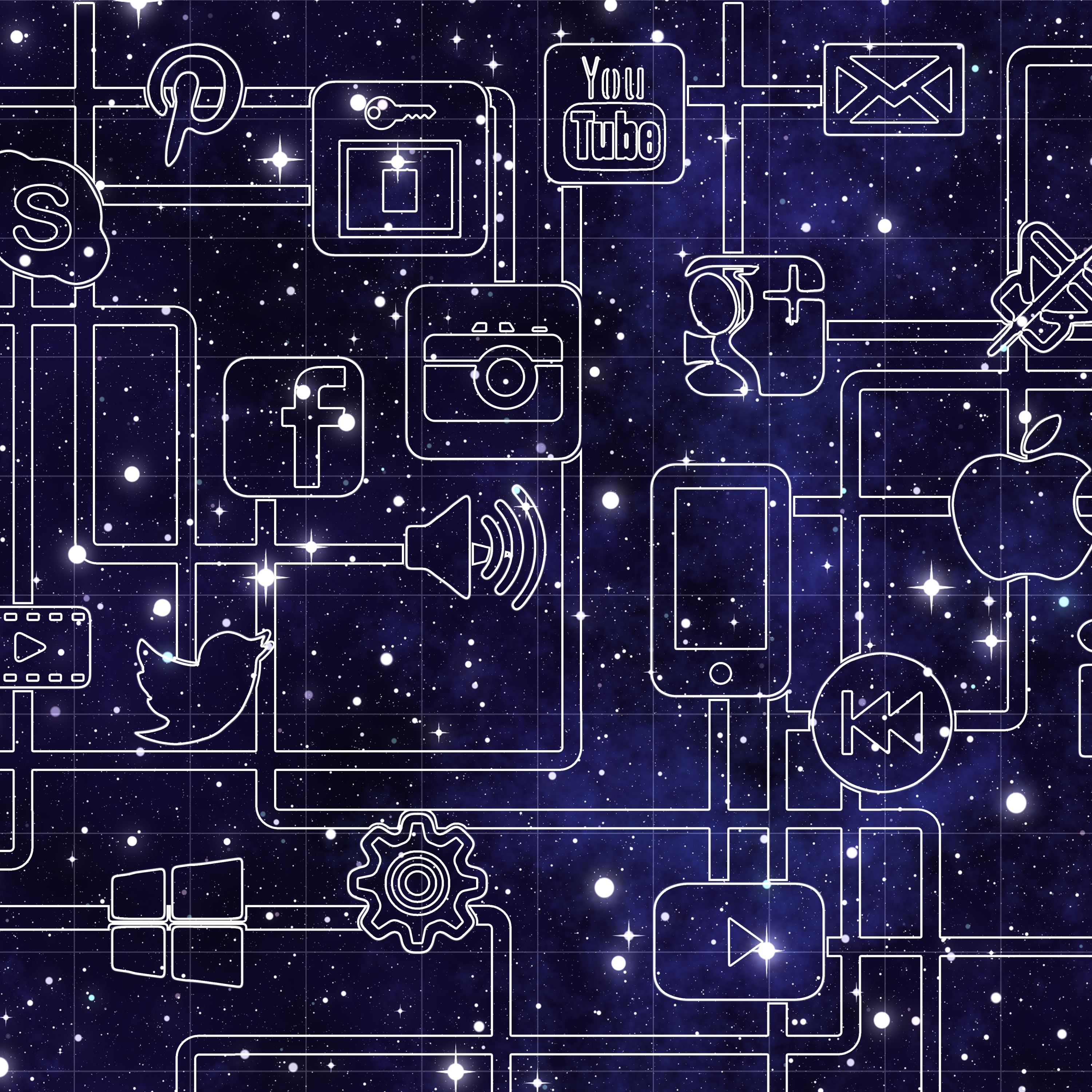 3000x3000 social media, logos, cosmos 3000x3000 Resolution Wallpaper ...
