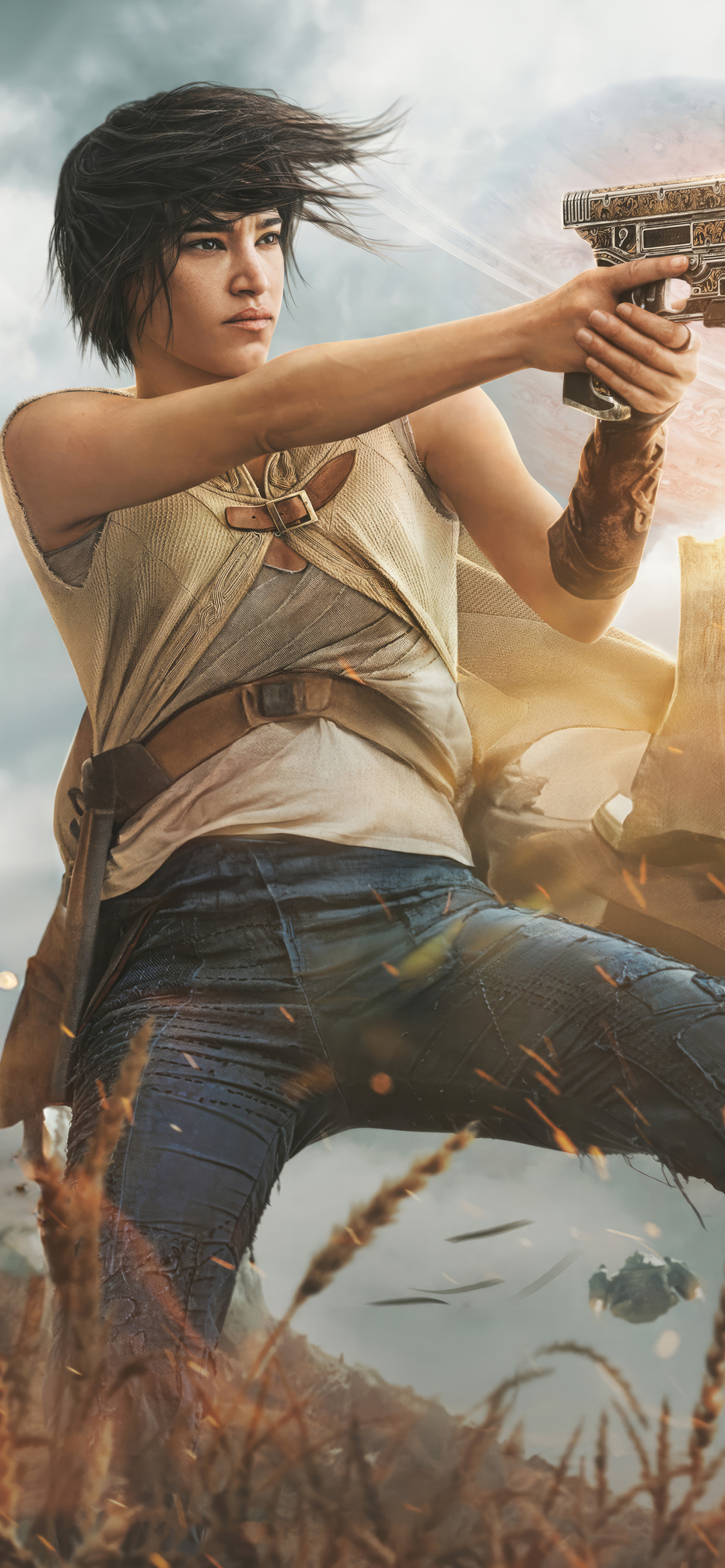 1125x2432 Resolution Sofia Boutella as Kora In Rebel Moon Part One A ...