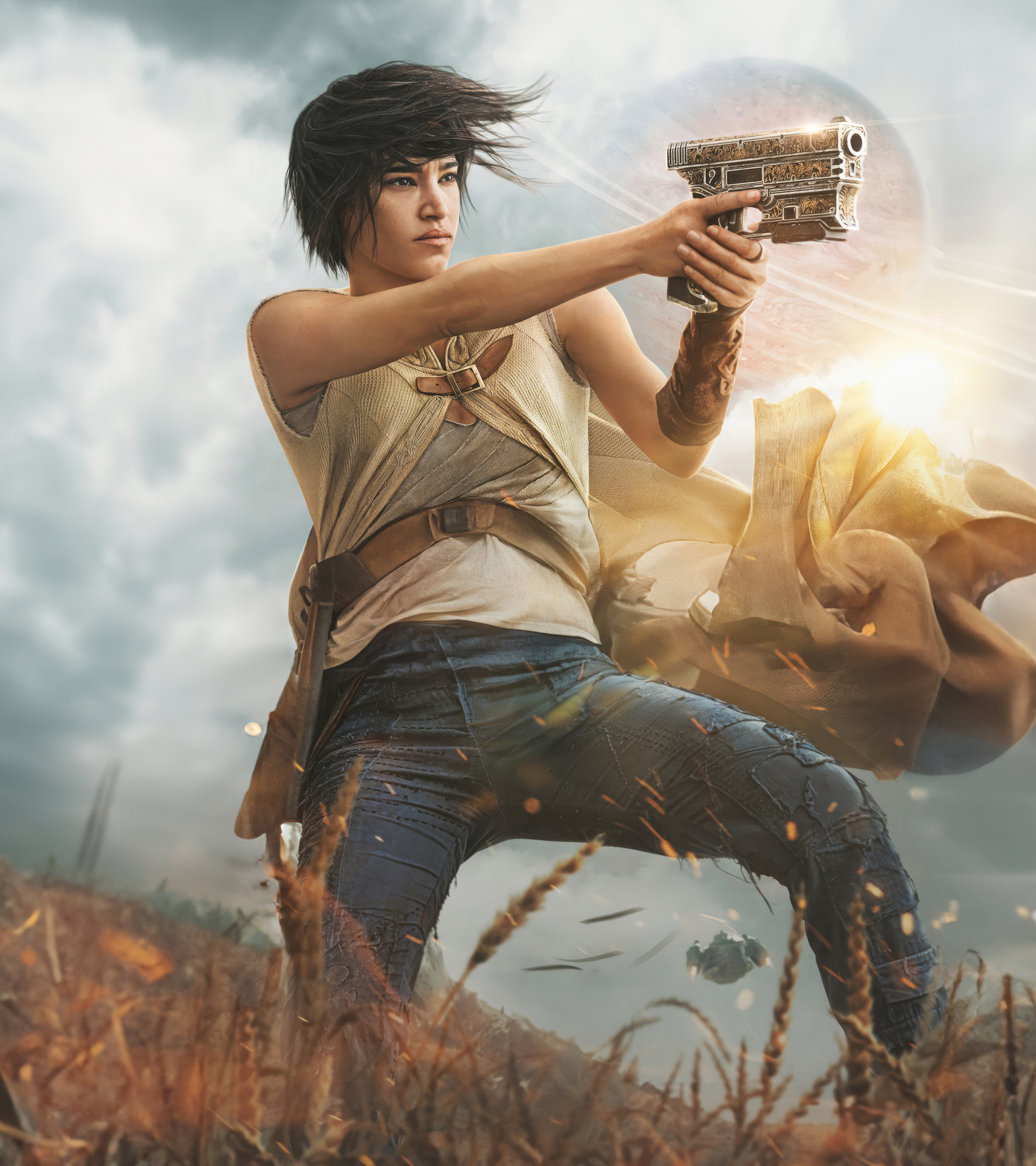 1920x2160 Resolution Sofia Boutella as Kora In Rebel Moon Part One A ...