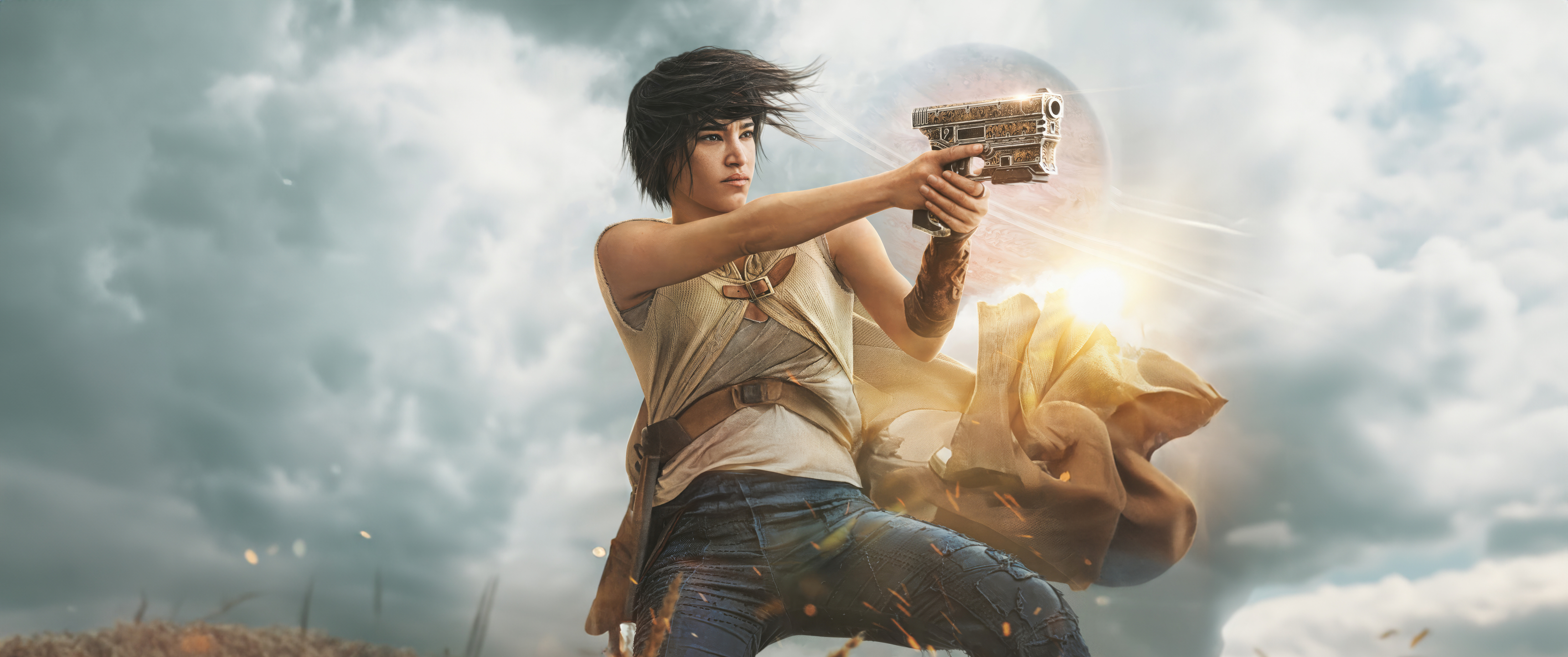 3440x1440 Resolution Sofia Boutella as Kora In Rebel Moon Part One A ...