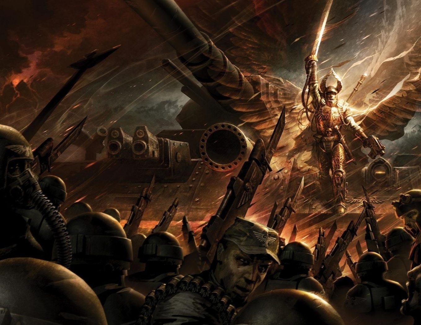 1359x1050 Resolution solar maharius, lord, angel of fire 1359x1050 ...