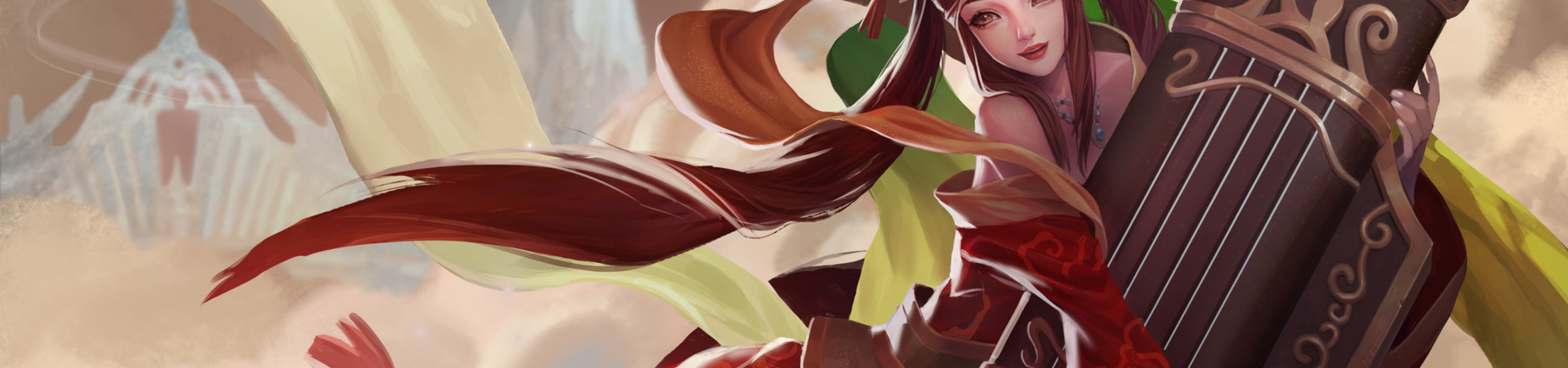 5120x1200 Sona Art League Of Legends 5120x1200 Resolution Wallpaper, HD ...