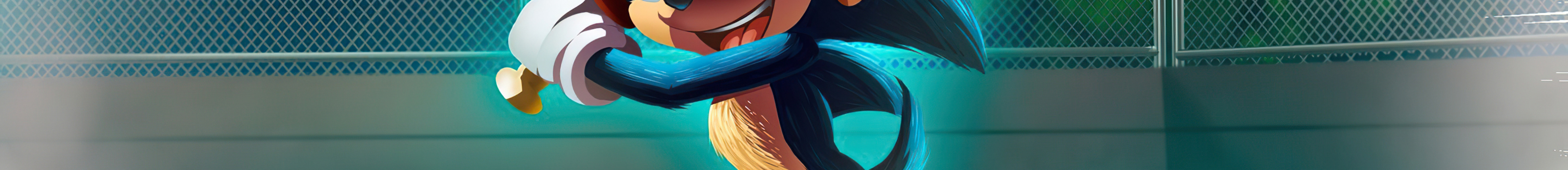 7680x832 Resolution Sonic playing baseball 7680x832 Resolution ...