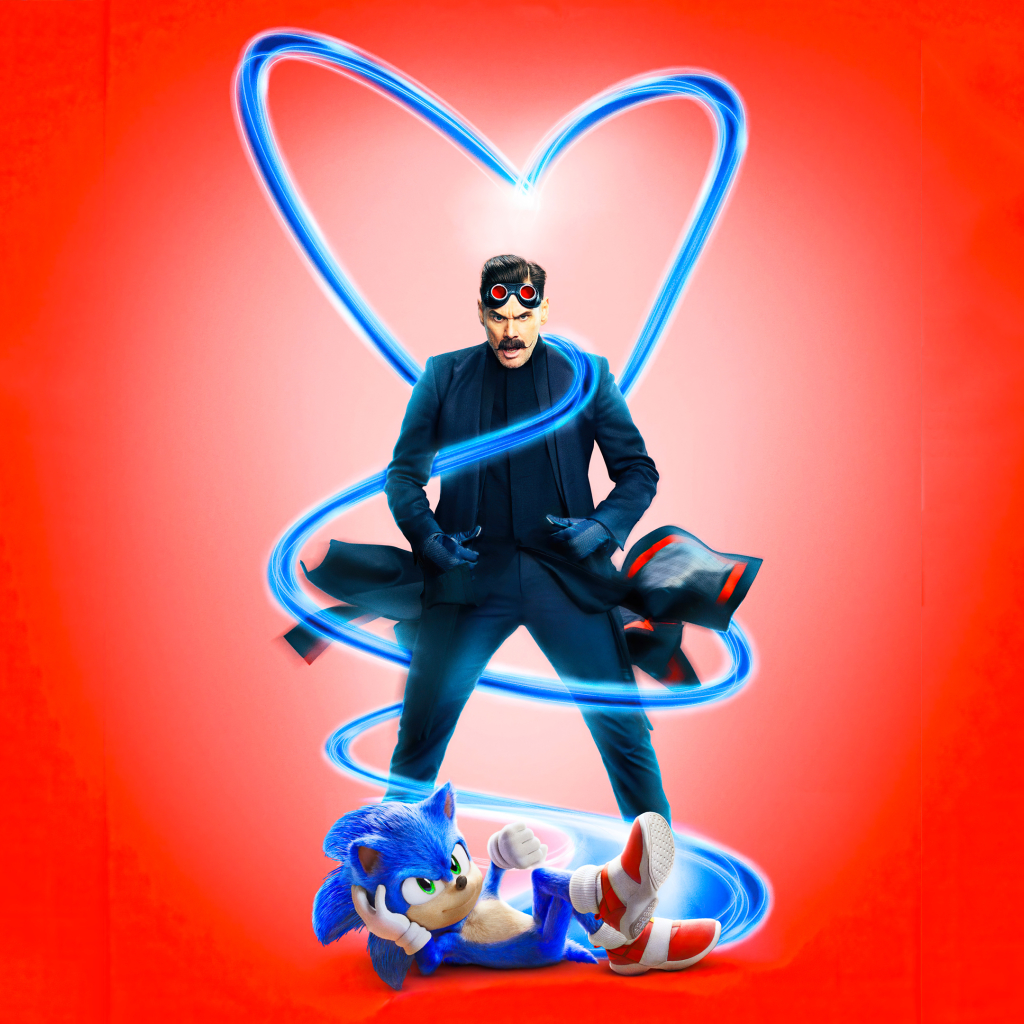 1024x1024 Resolution Sonic The Hedgehog 4k Movie Poster 1024x1024 ...