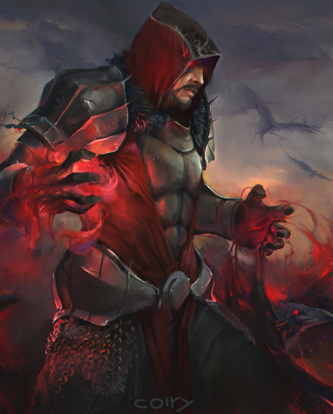 476x592 Resolution Sorcerer Man Magic In Armour & Hood 476x592 ...