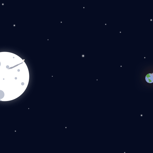 512x512 Resolution Space Moon And Earth Minimalism Art 512x512 ...