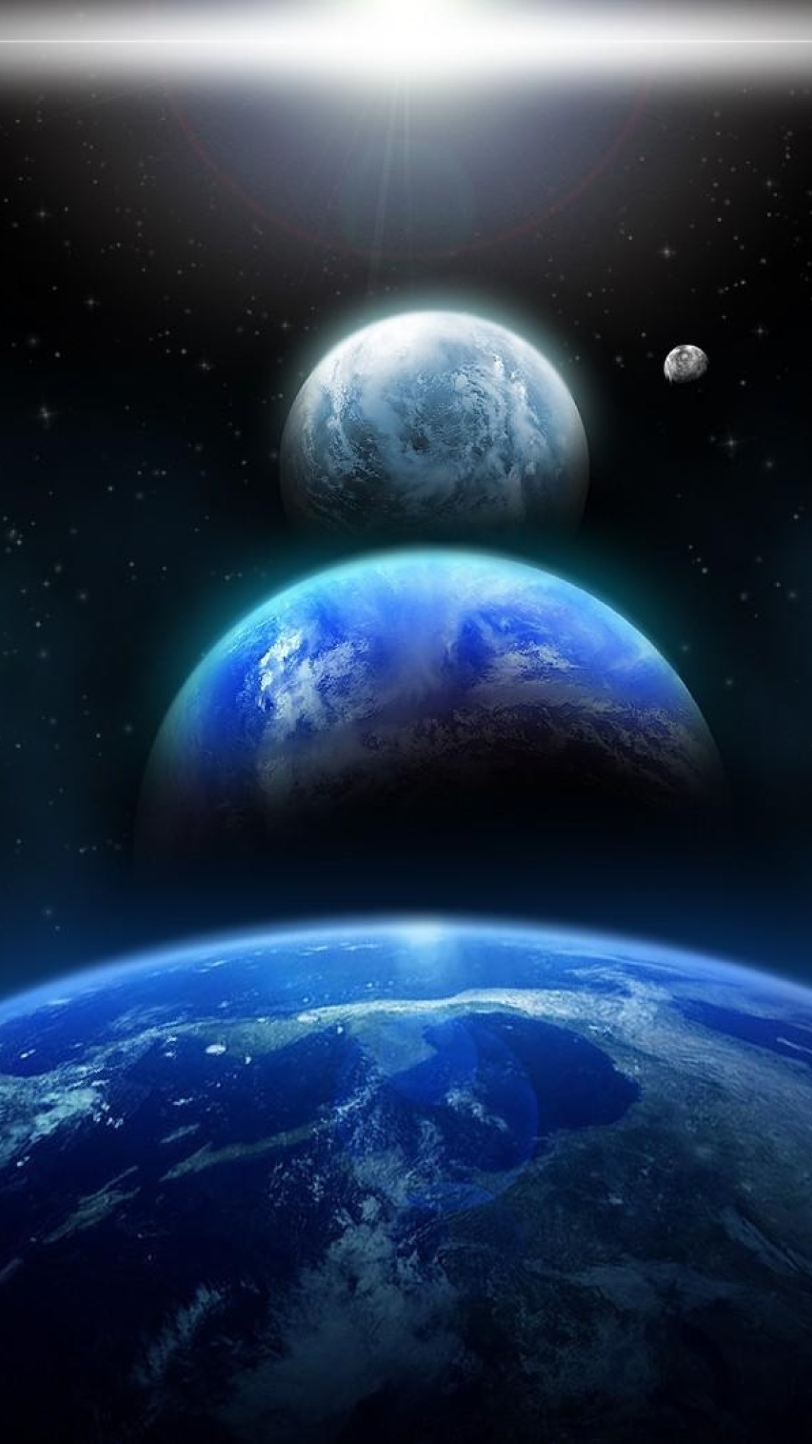 1152x2048 Resolution space, parade of planets, number 1152x2048 ...