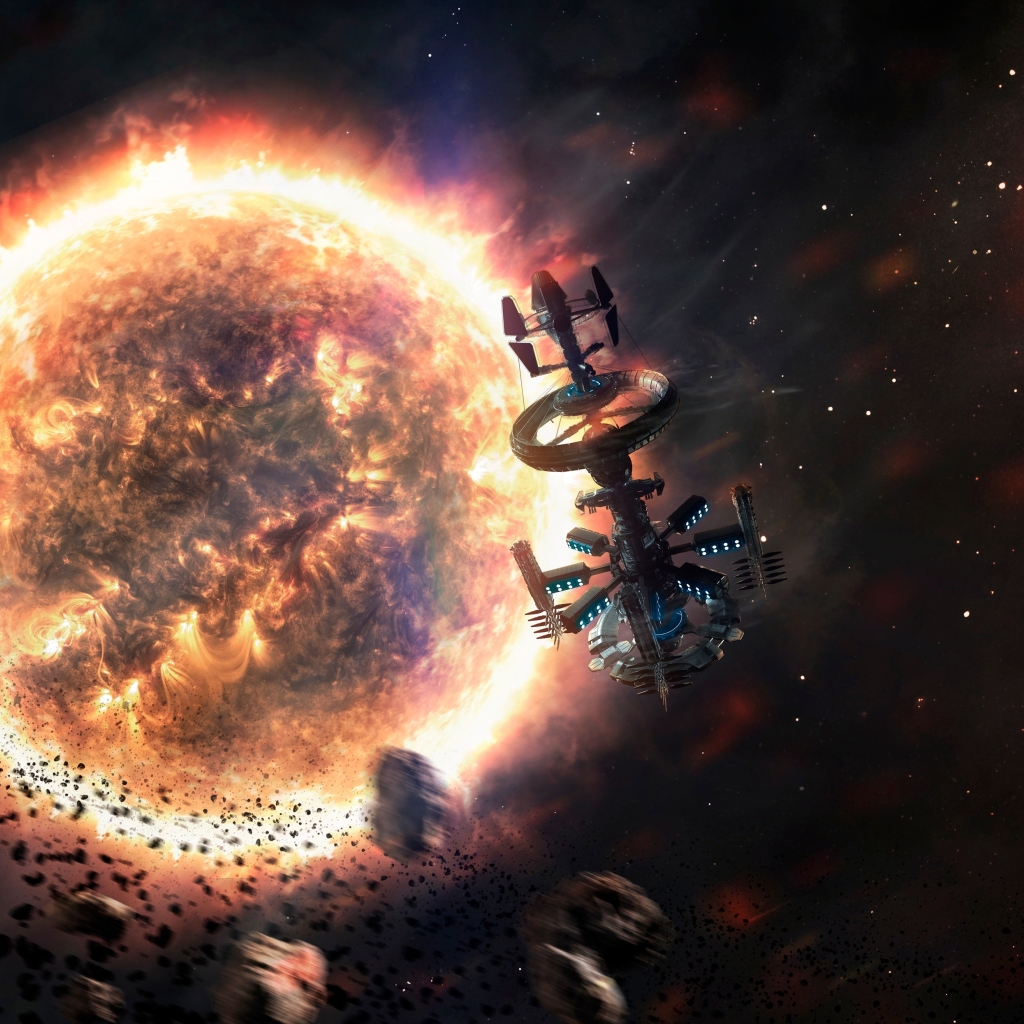 1024x1024 Resolution Space Station 4k Sci-Fi Art 1024x1024 Resolution ...