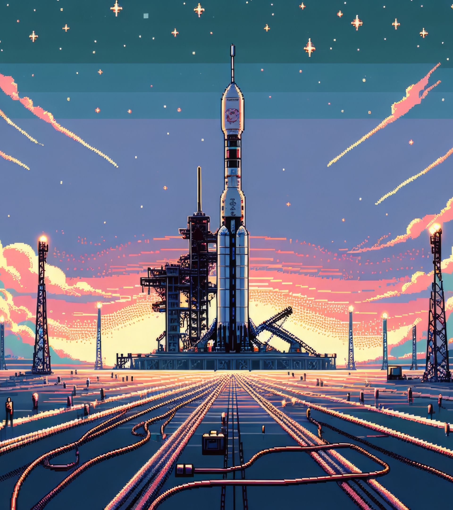 1920x2160 Resolution SpaceX Launch Pixel 4K Art 1920x2160 Resolution ...