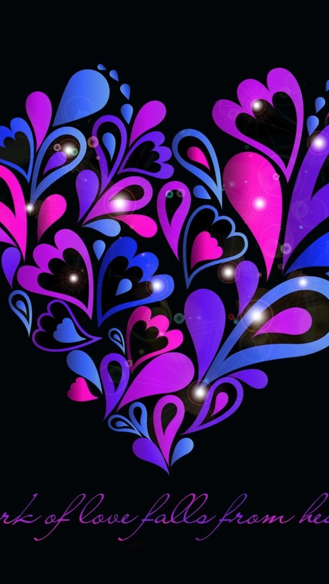 1081x1920 Resolution Spark Of Love Follow From Heaven 1081x1920 ...