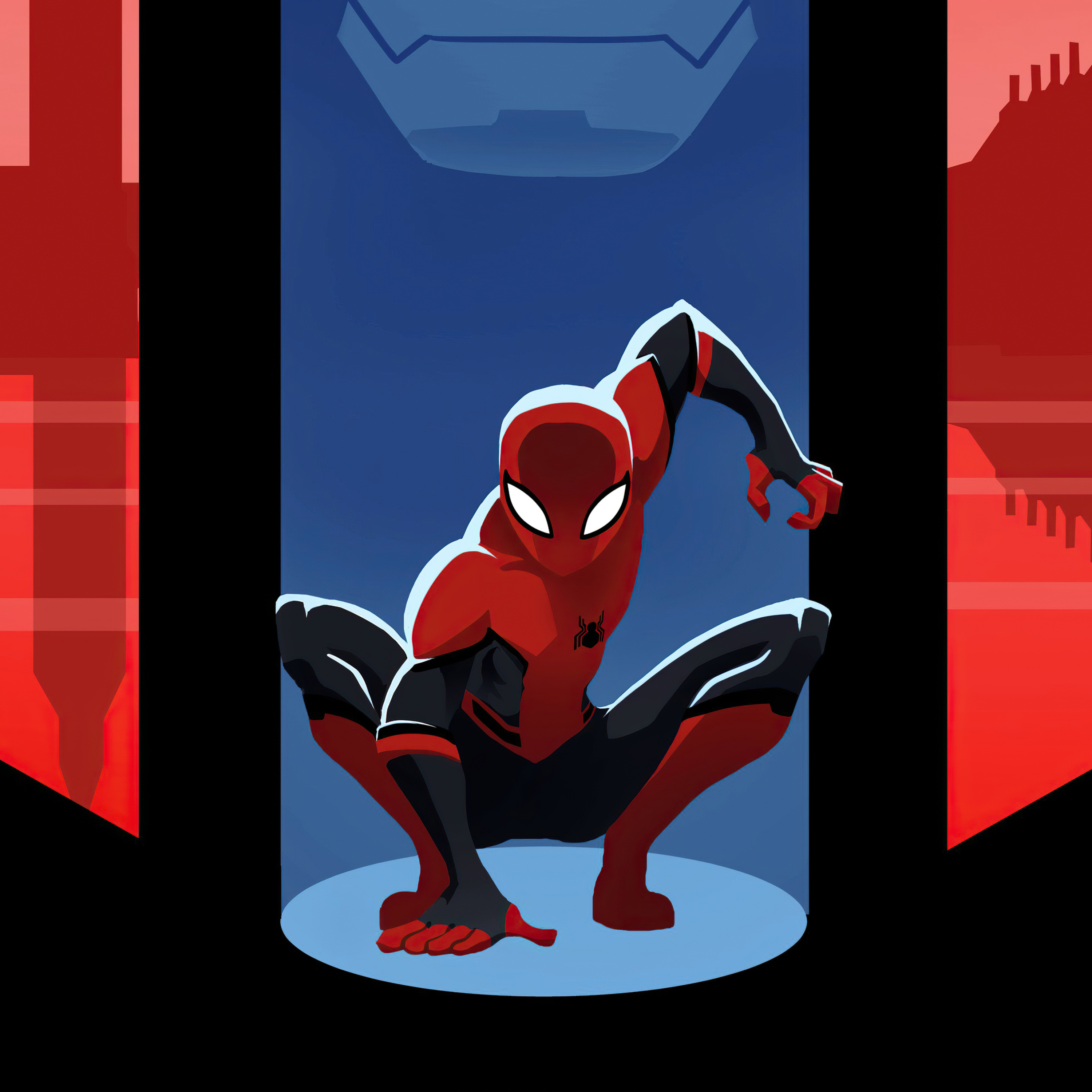 3000x3000 Resolution Spider-Man 4k Marvel Minimal Art 3000x3000 ...