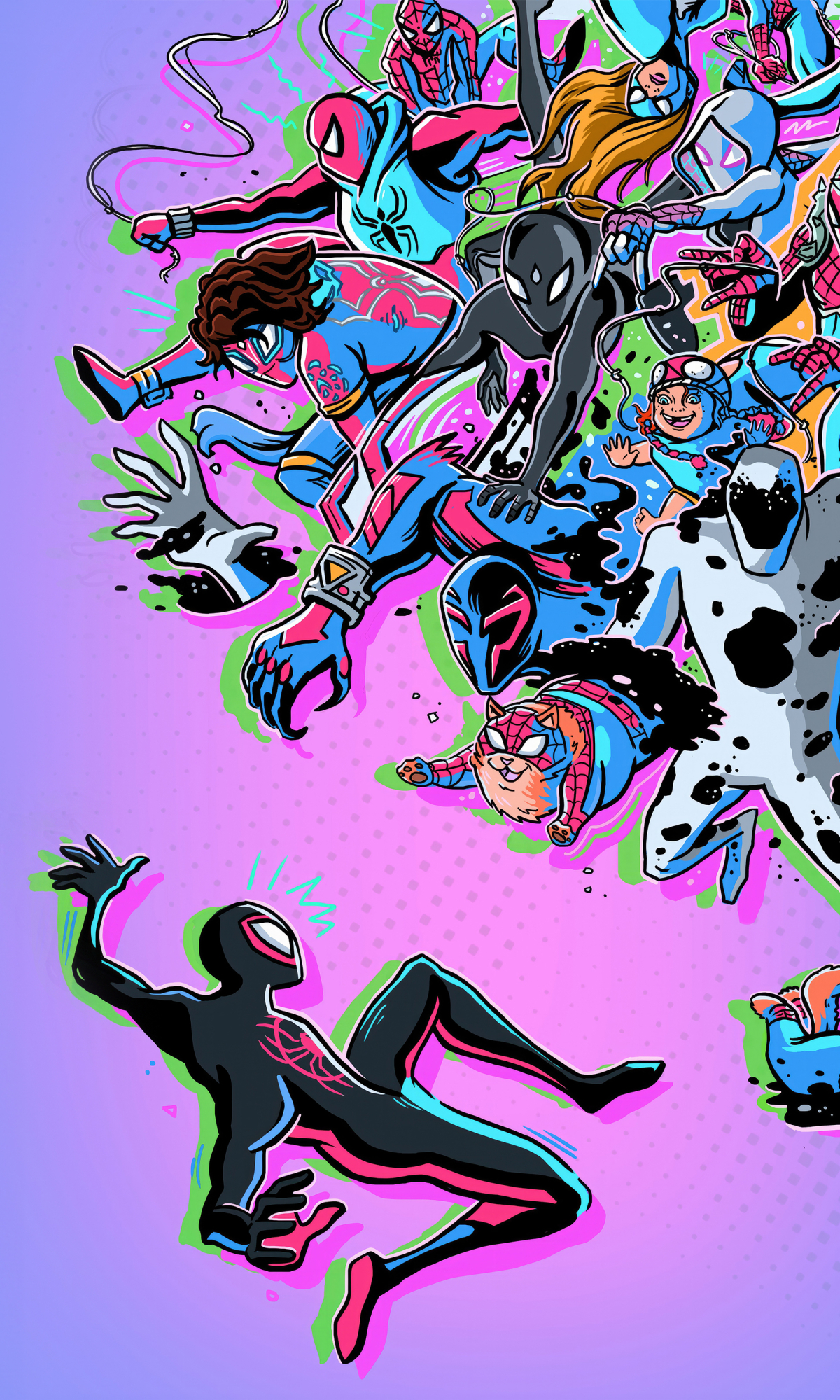 1200x2000 Resolution Spider Man Across The Spider Verse Minimal ...