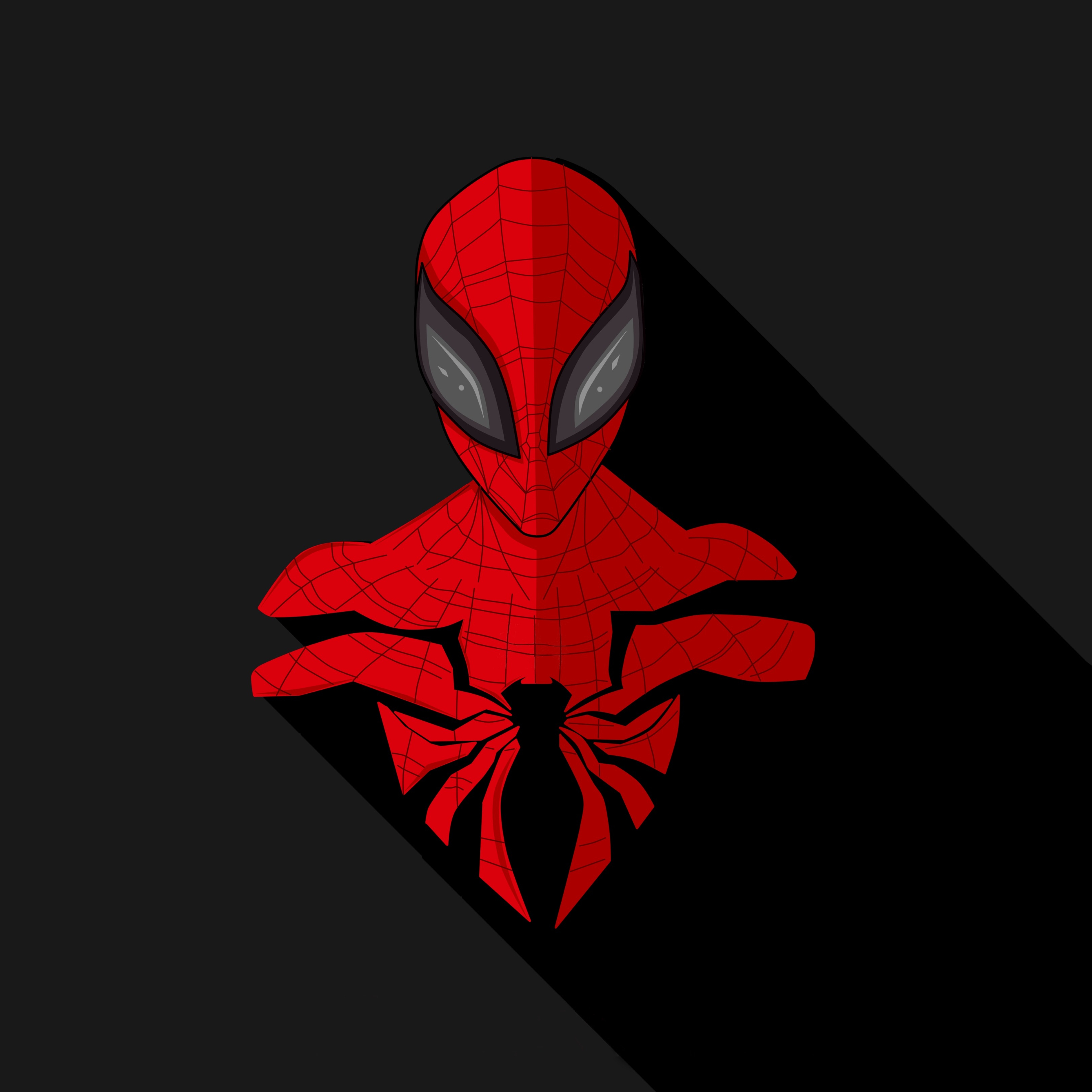 3840x3840 Resolution Spider-Man Dark Minimal Avengers 3840x3840 ...