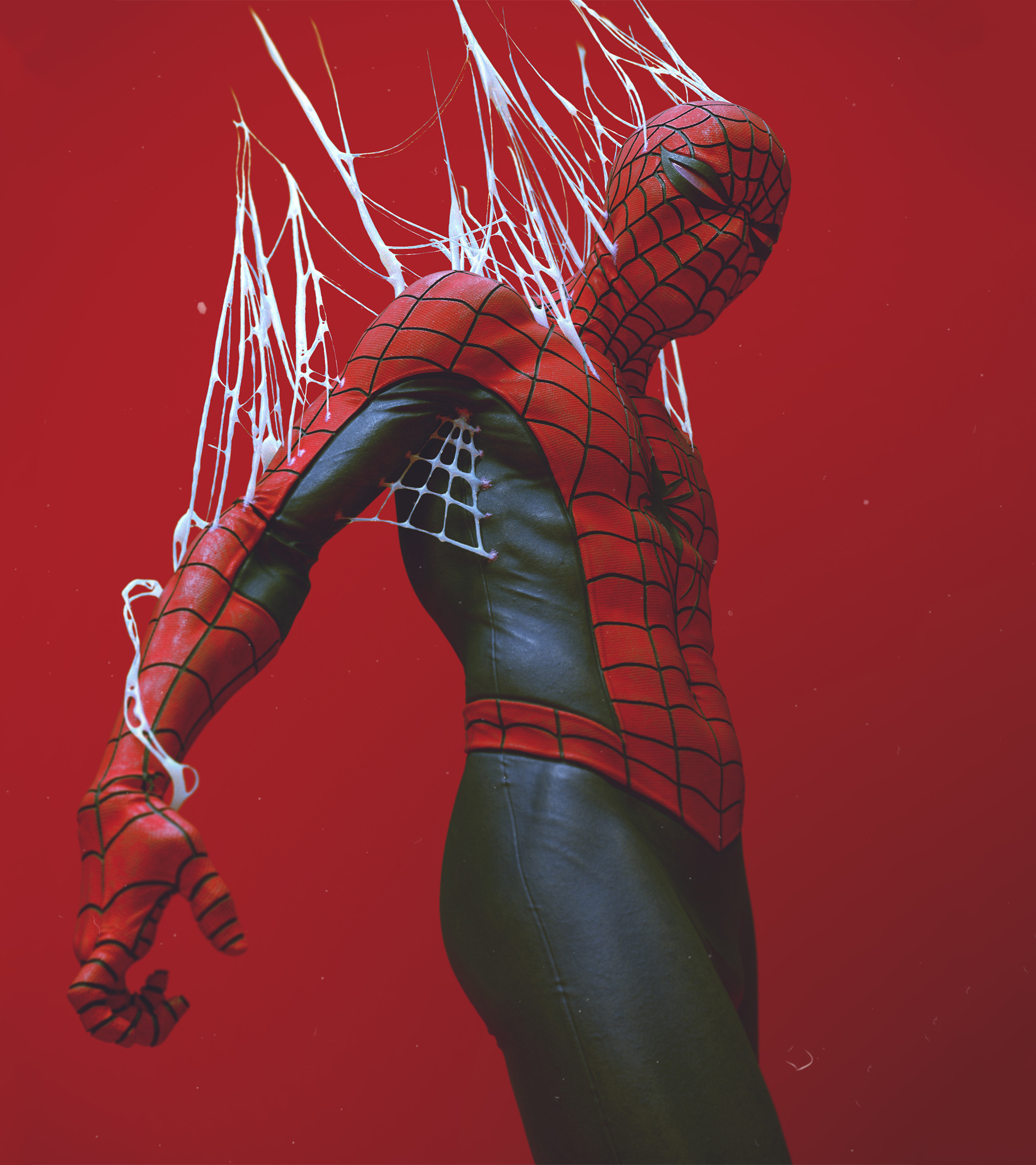 3840x4320 Resolution Spider-Man Got Trapped In Web 3840x4320 Resolution ...