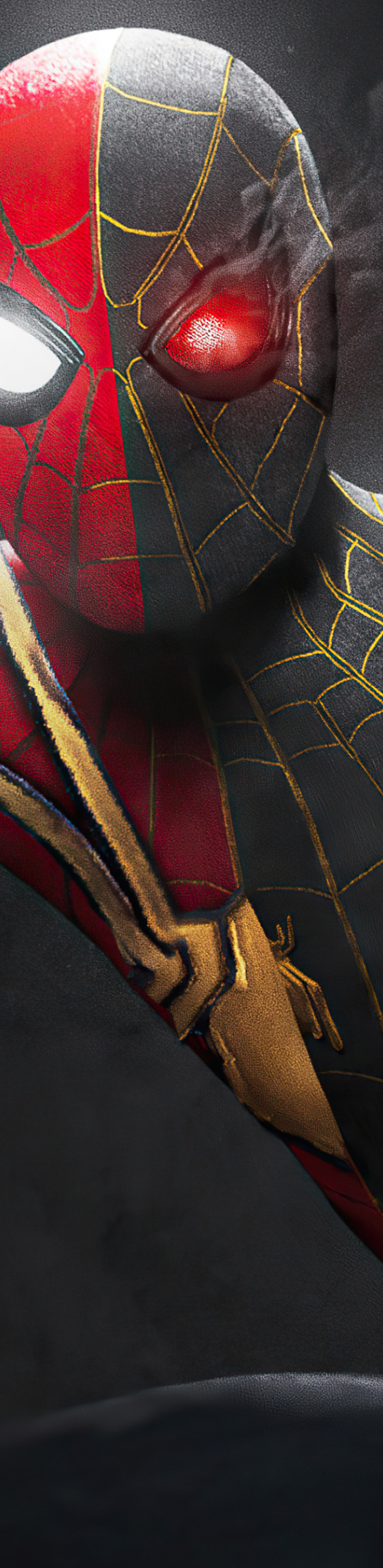 500x2048 Resolution Spider-Man No Way Home Red and Black 500x2048 ...