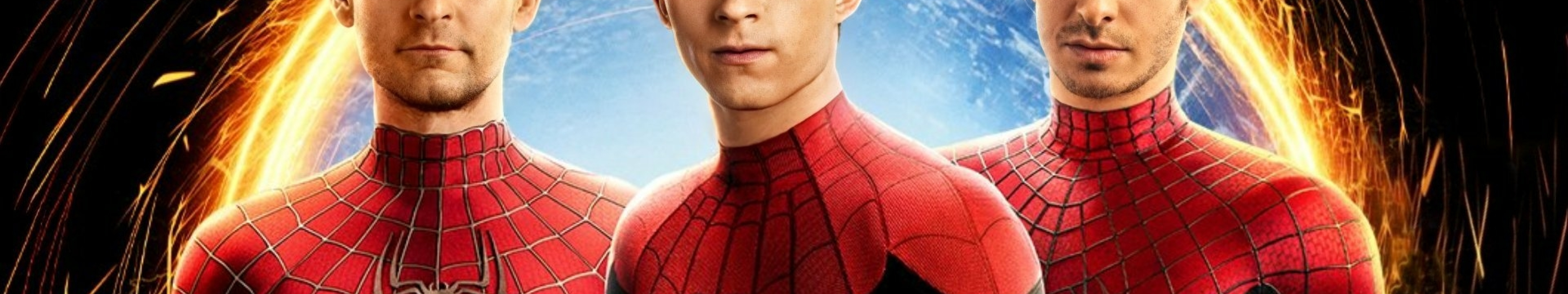 7680x1440 Spider-Man No Way Home Trinity 7680x1440 Resolution Wallpaper ...