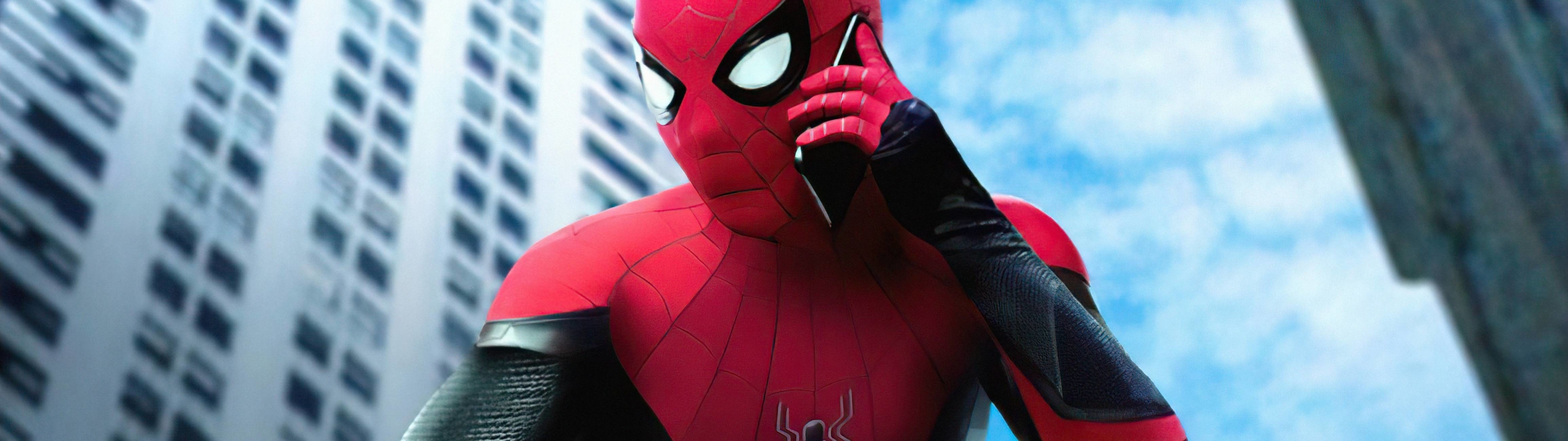 3840x1080 Resolution Spider Man Phone Home 3840x1080 Resolution ...
