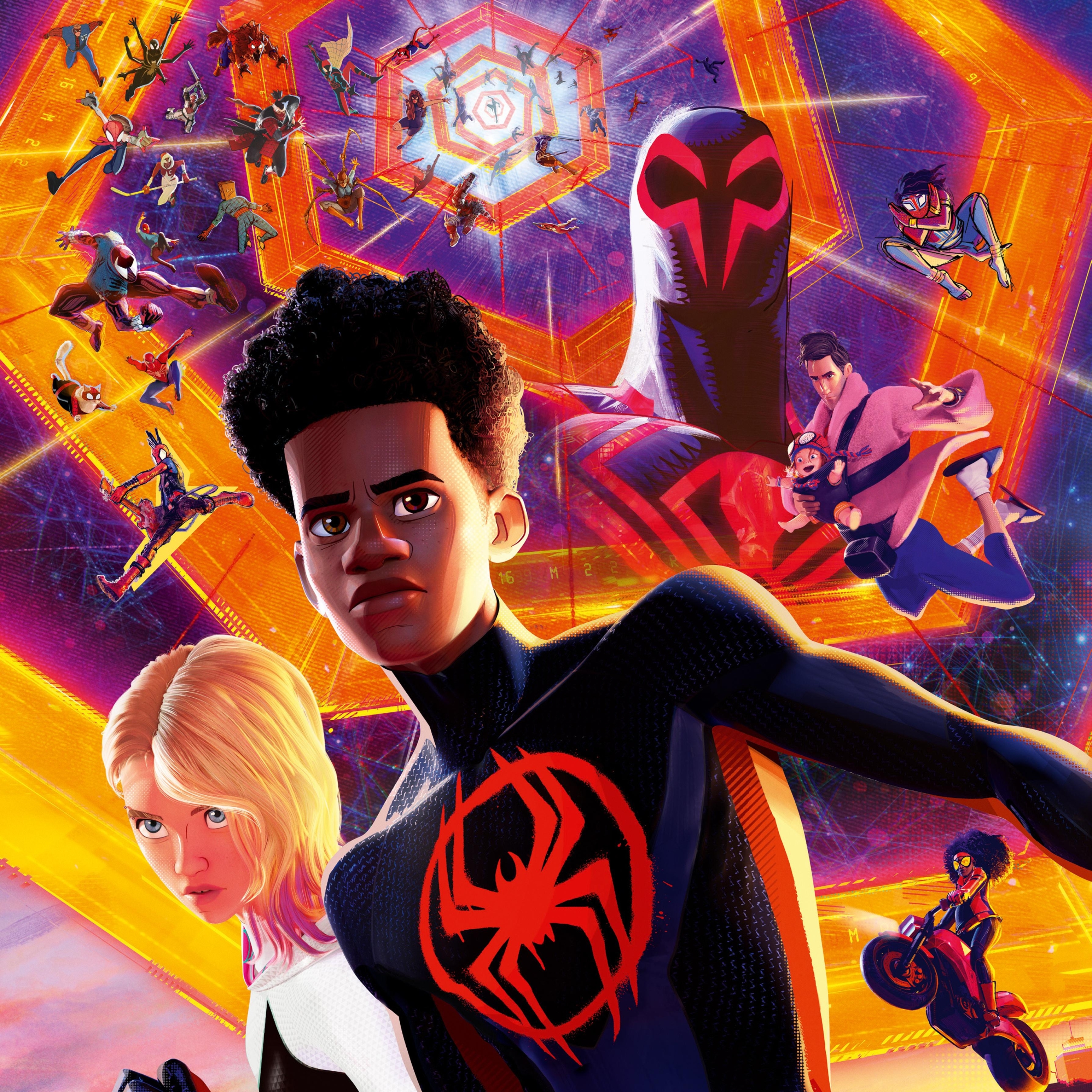 3088x3088 Resolution Spider-Verse Movie Poster 3088x3088 Resolution ...