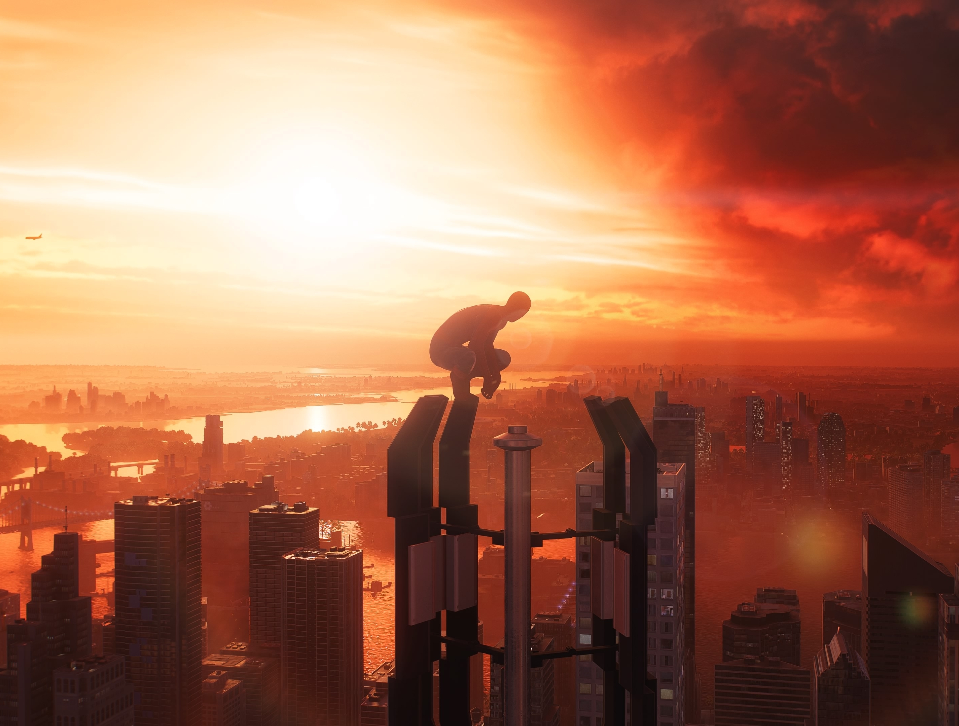 3840x2906 Resolution Spidy Peter Sunset View HD Spider-Man 2 Gaming ...