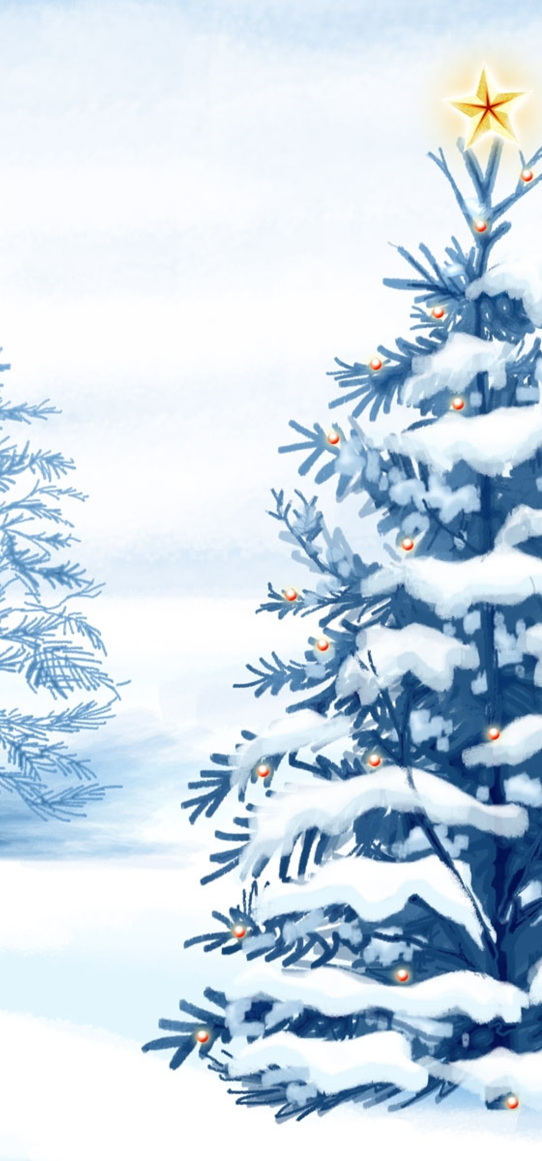 1080x2312 Resolution spruce, star, snow 1080x2312 Resolution Wallpaper ...