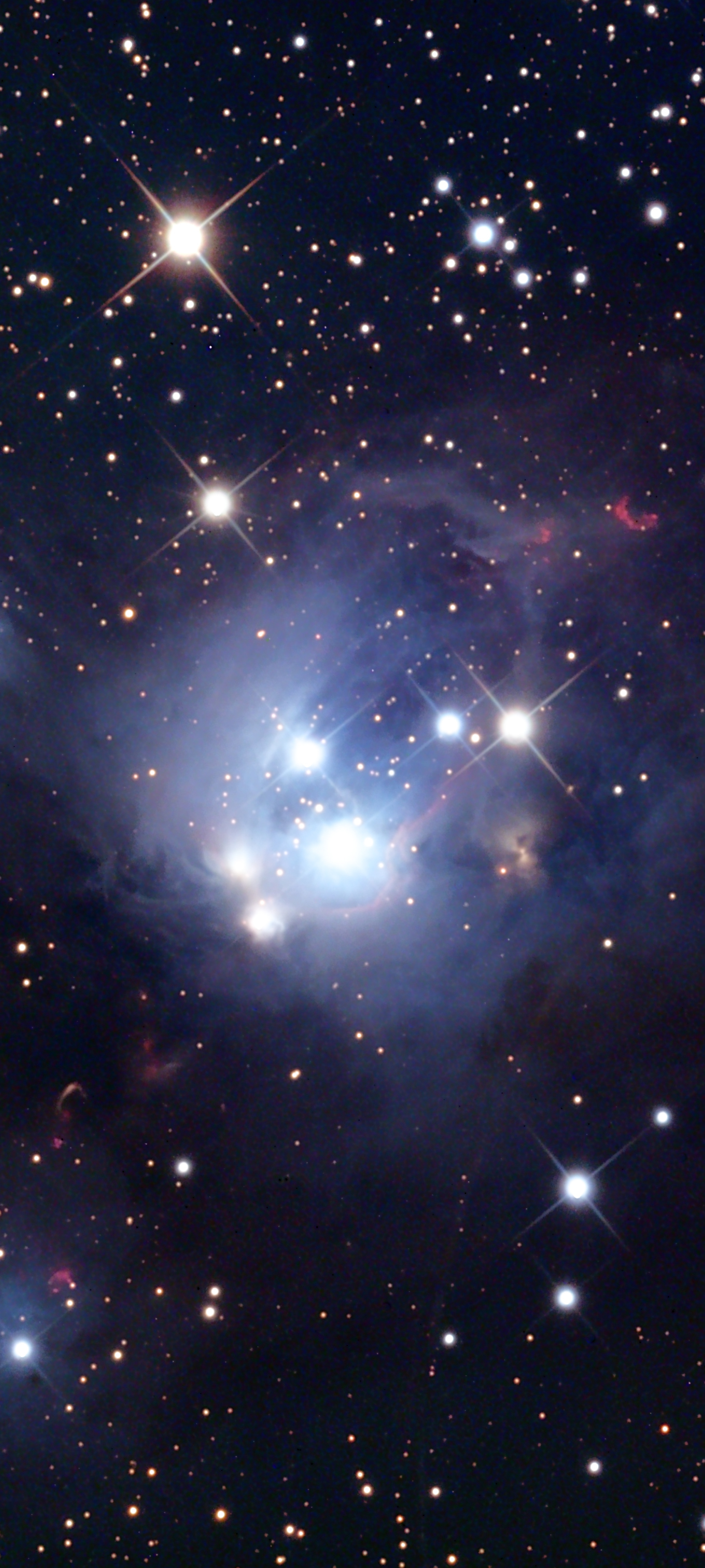 1728x3840 Resolution star cluster, ngc 7129, stars 1728x3840 Resolution ...