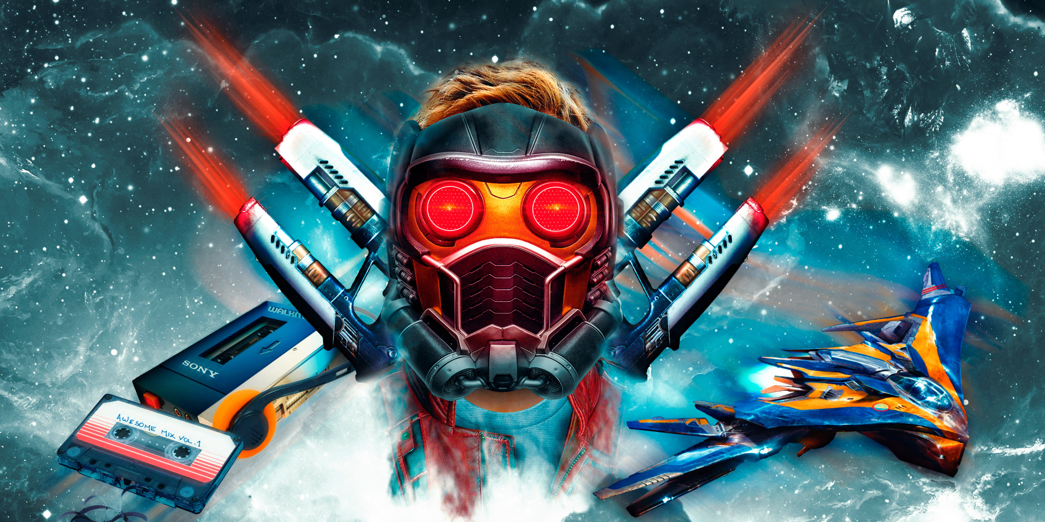2048x1024 Resolution Star Lord Guardians Of The Galaxy Art 2048x1024 ...