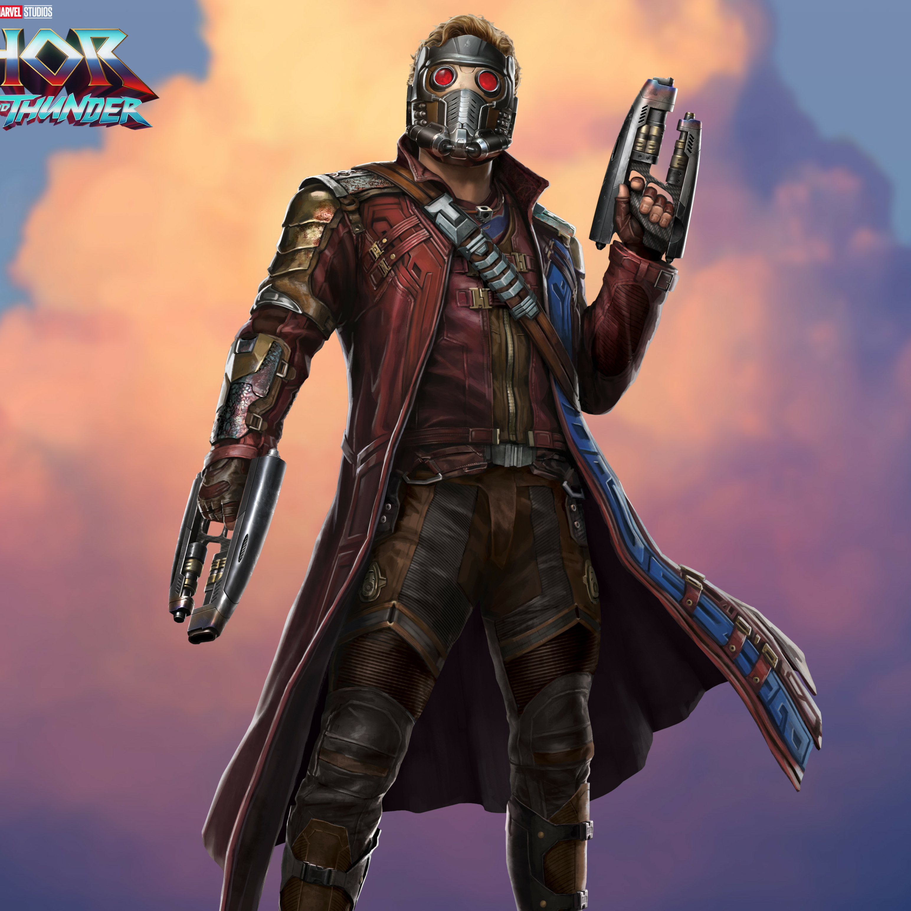 3088x3088 Resolution Star Lord Thor Love and Thunder HD 3088x3088 ...