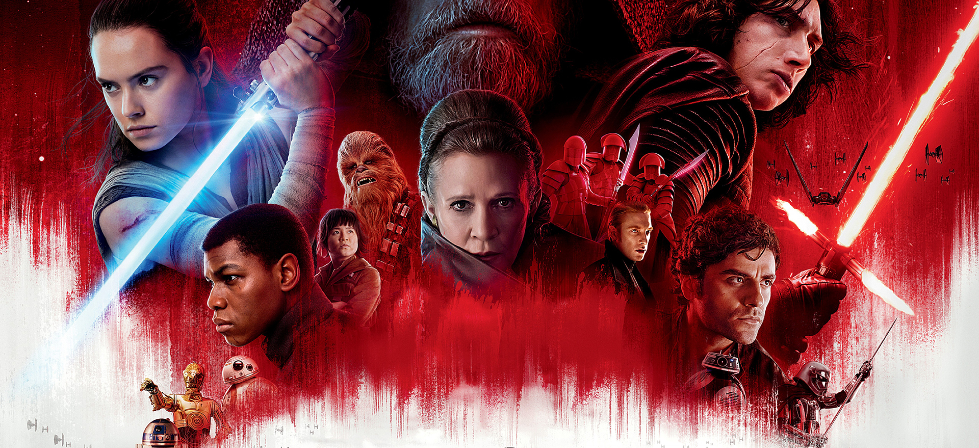 3144x1440 Resolution Star Wars 8 Cast Poster 3144x1440 Resolution ...