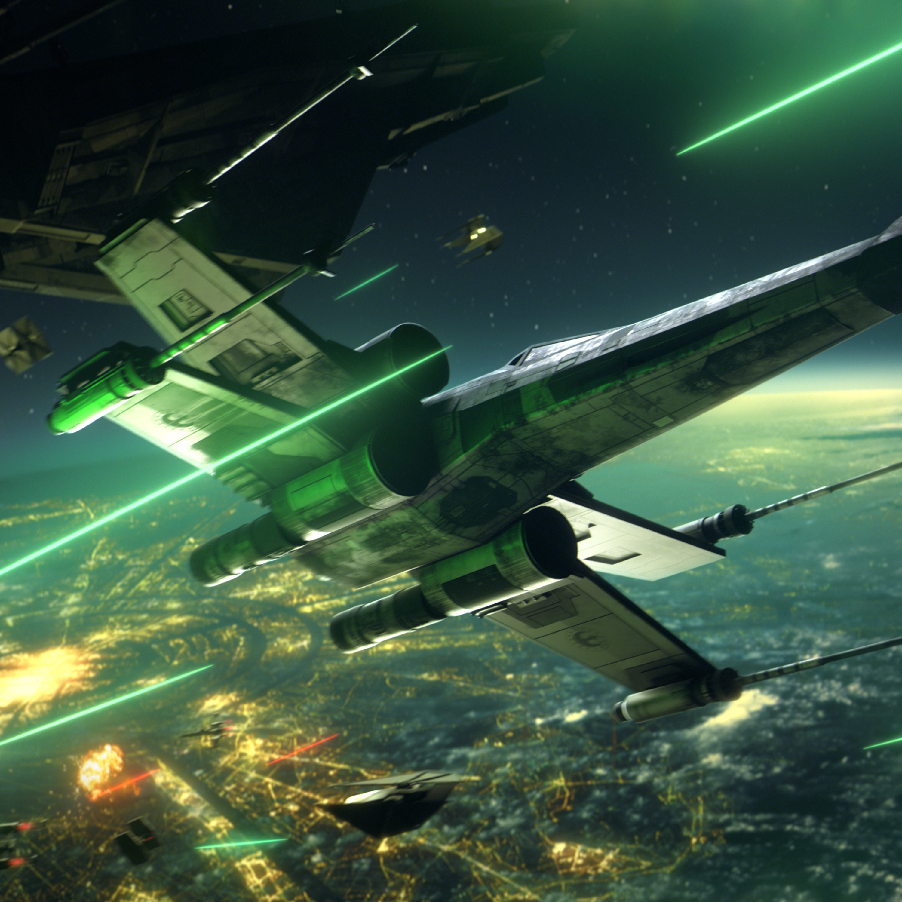 3000x3000 Star Wars Squadrons Space War 3000x3000 Resolution Wallpaper ...