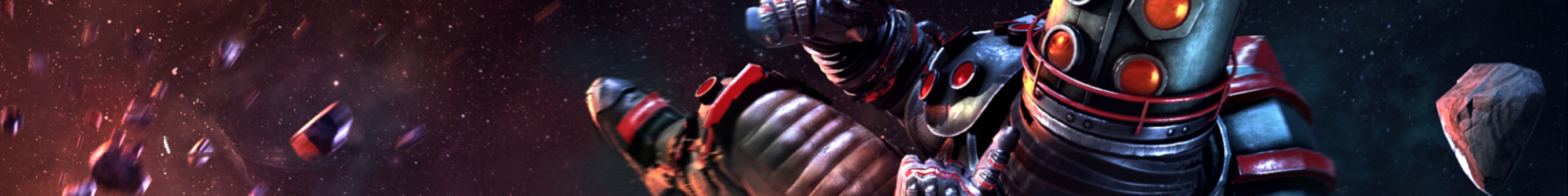 2000x250 Resolution Steelhead Posing In Space Junkies Game 2000x250 ...