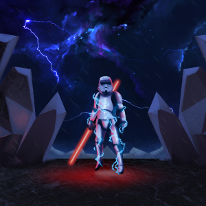 300x300 Resolution Stormtrooper with Lightsaber 8K 300x300 Resolution ...