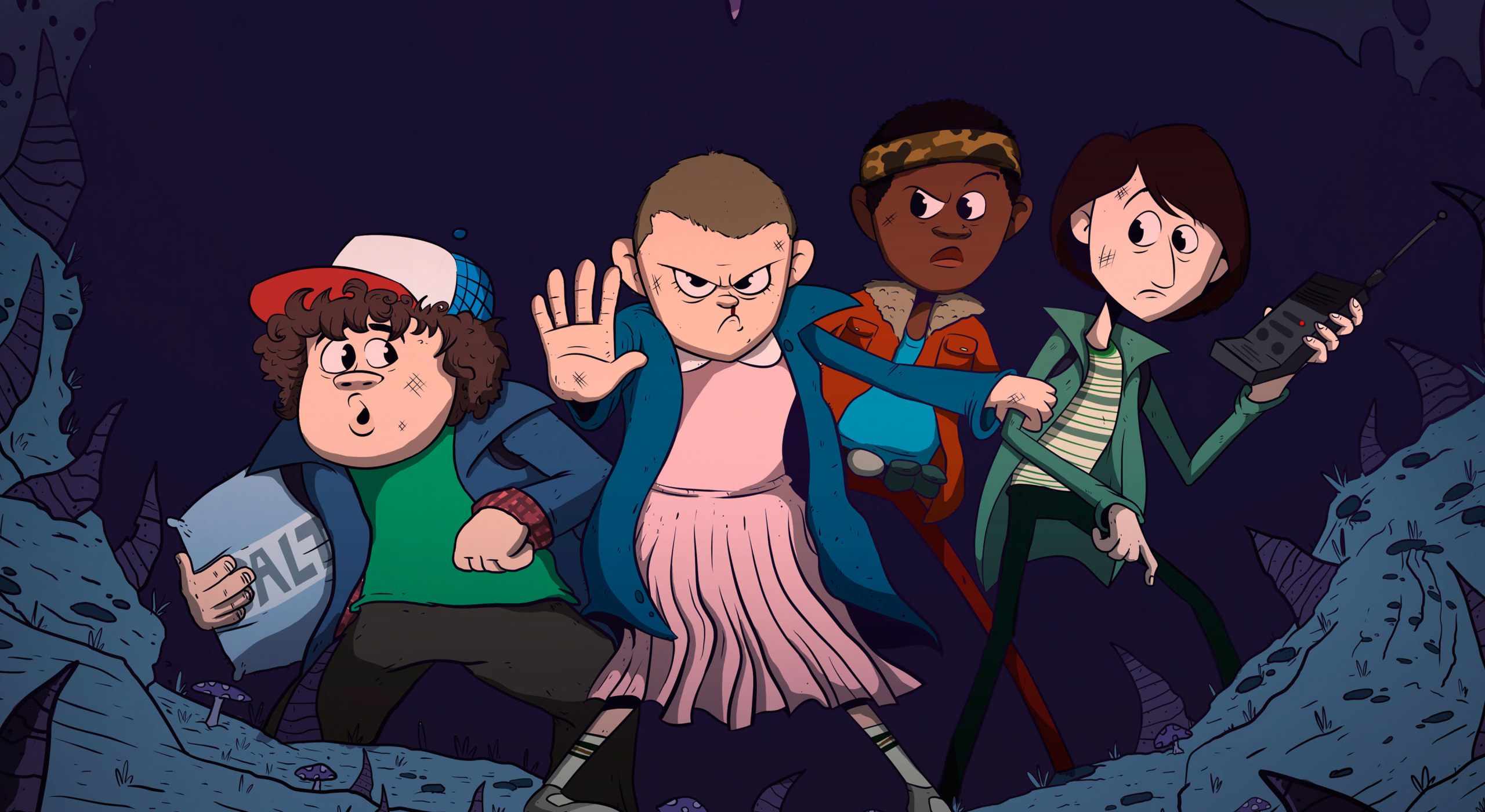 2560x1400 Resolution Stranger Things Kids Art 2560x1400 Resolution ...