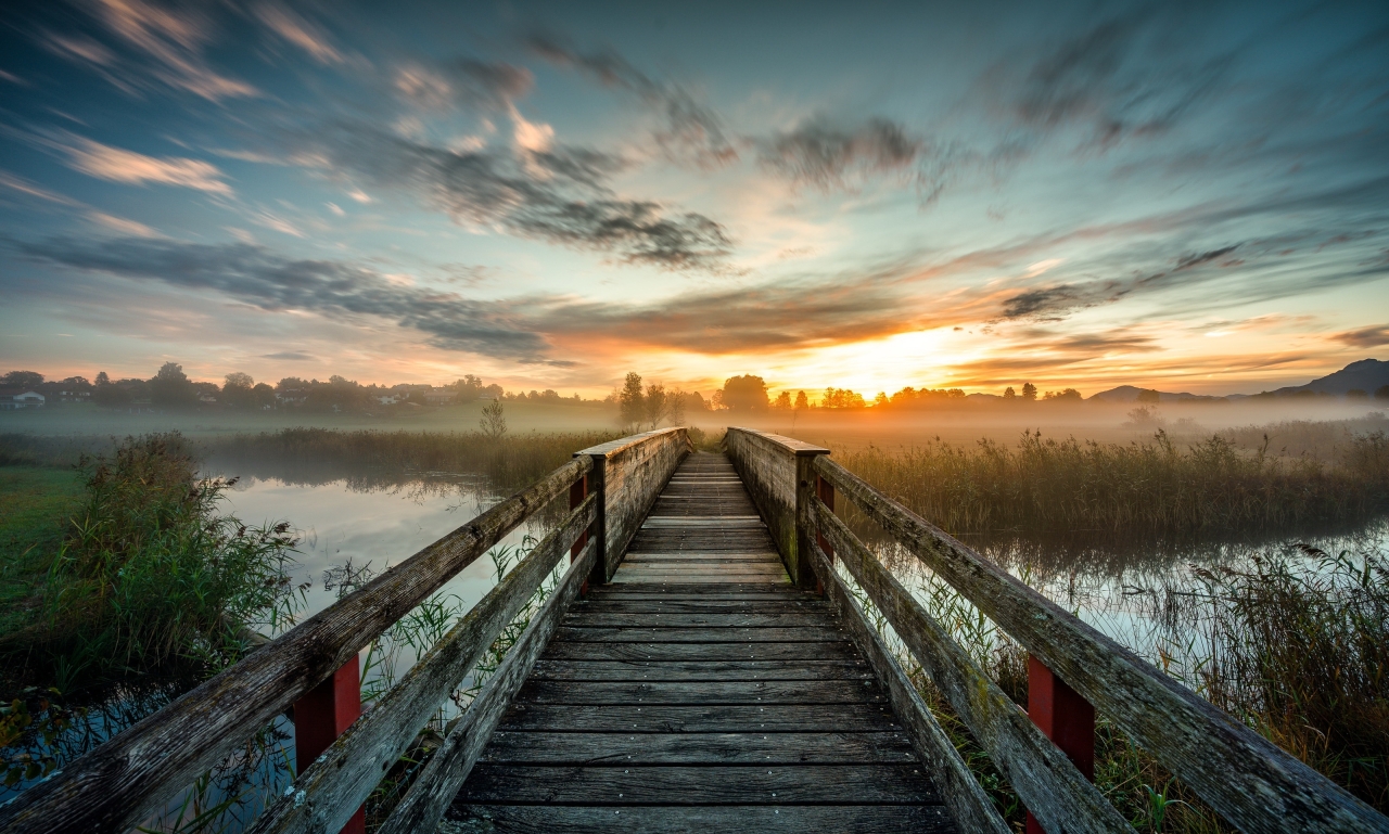 1280x769 Resolution Sunrise Point Bridge 1280x769 Resolution Wallpaper ...