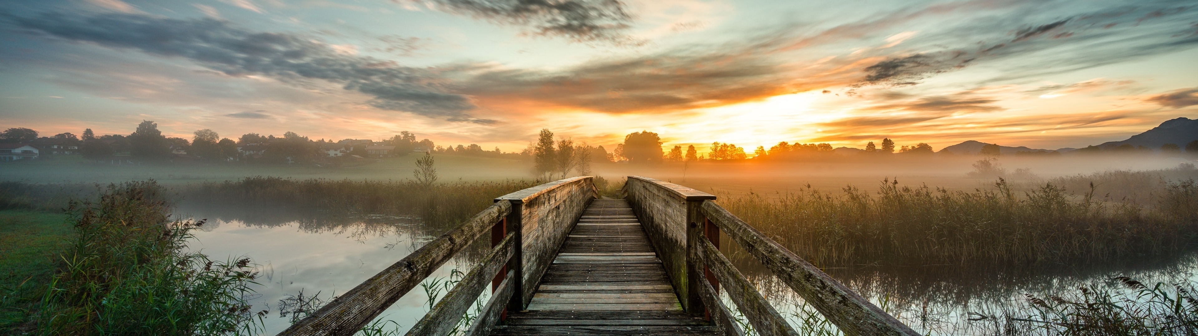 3840x1080 Resolution Sunrise Point Bridge 3840x1080 Resolution ...