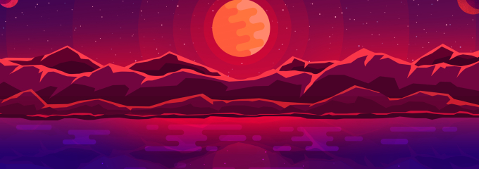 680x240 Resolution Sunset Planets 680x240 Resolution Wallpaper ...