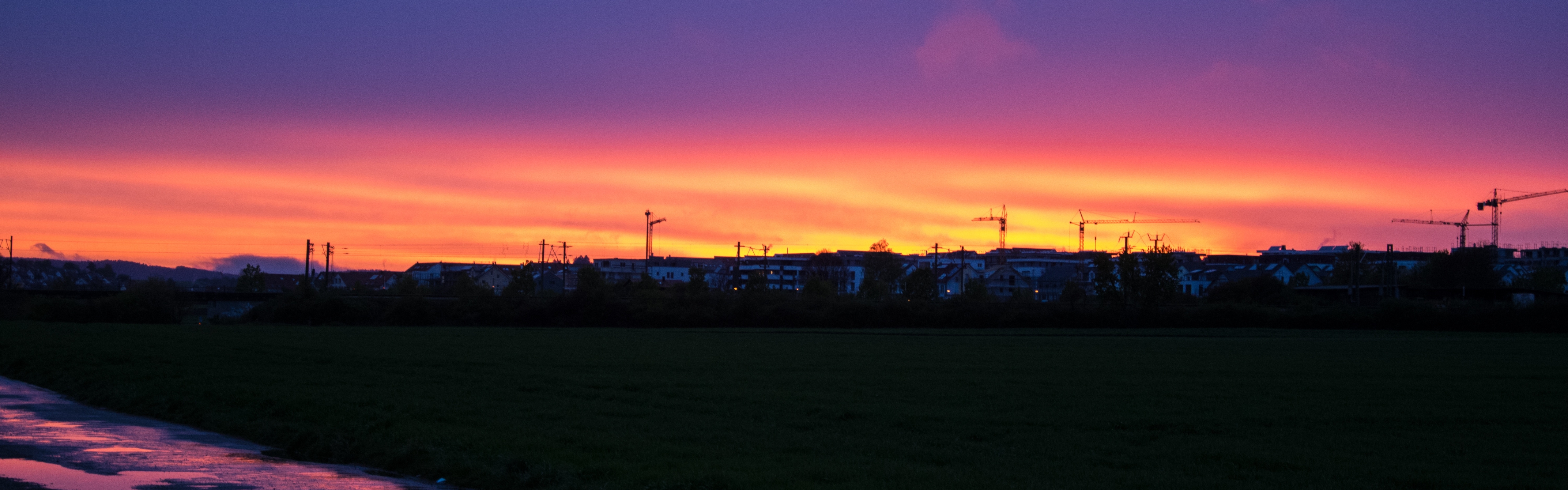 5120x1600 Resolution sunset, trees, building 5120x1600 Resolution ...