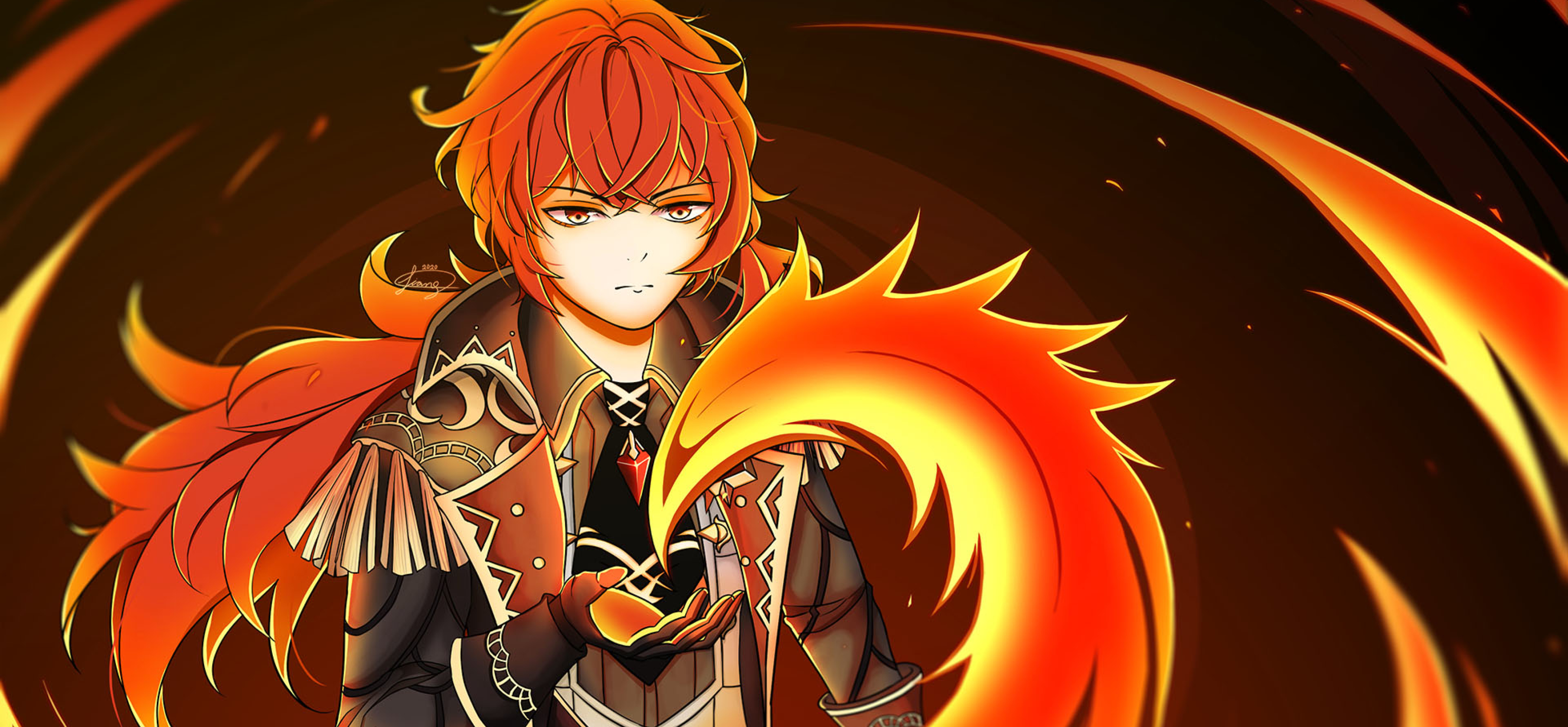 3449x1600 Resolution Super Diluc Genshin Impact 3449x1600 Resolution ...